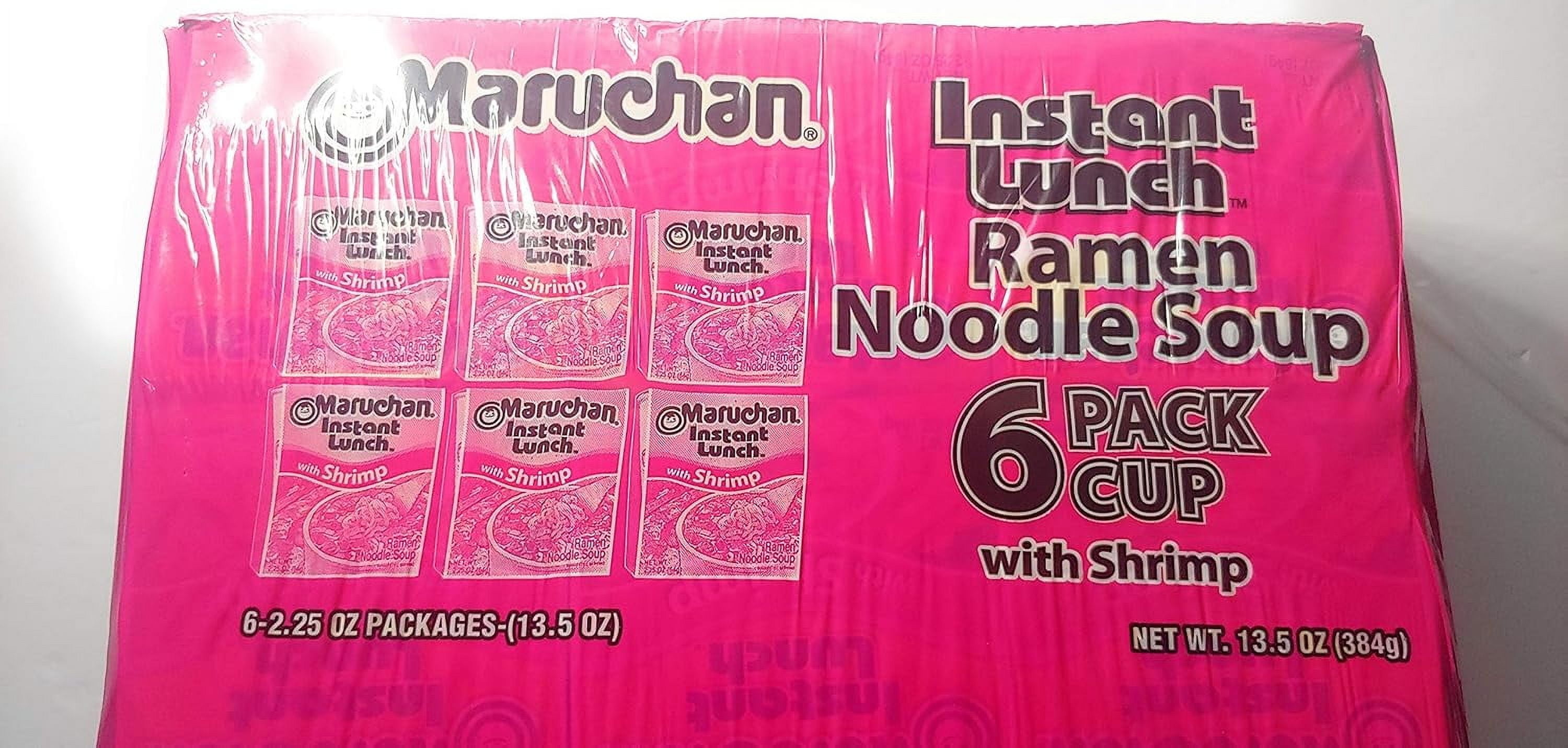 Maruchan, Instant Lunch, Shrimp Ramen Noodle Cups, Baby Pack, 6 Count ...