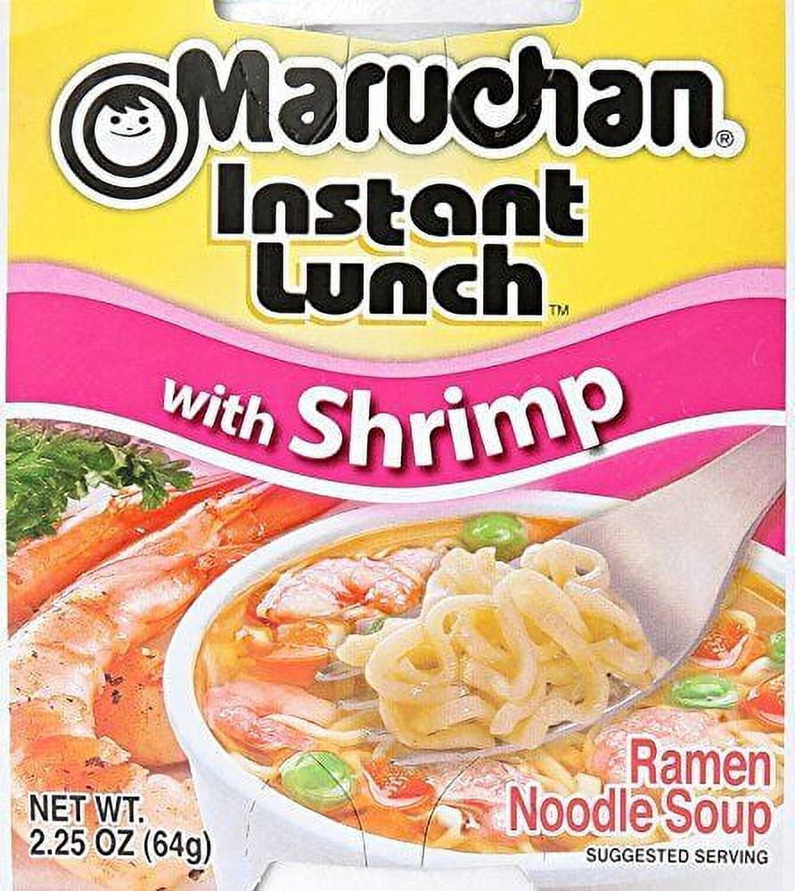 Maruchan Instant Lunch with Shrimp Ramen Noodles with Vegetables 2.25 ...