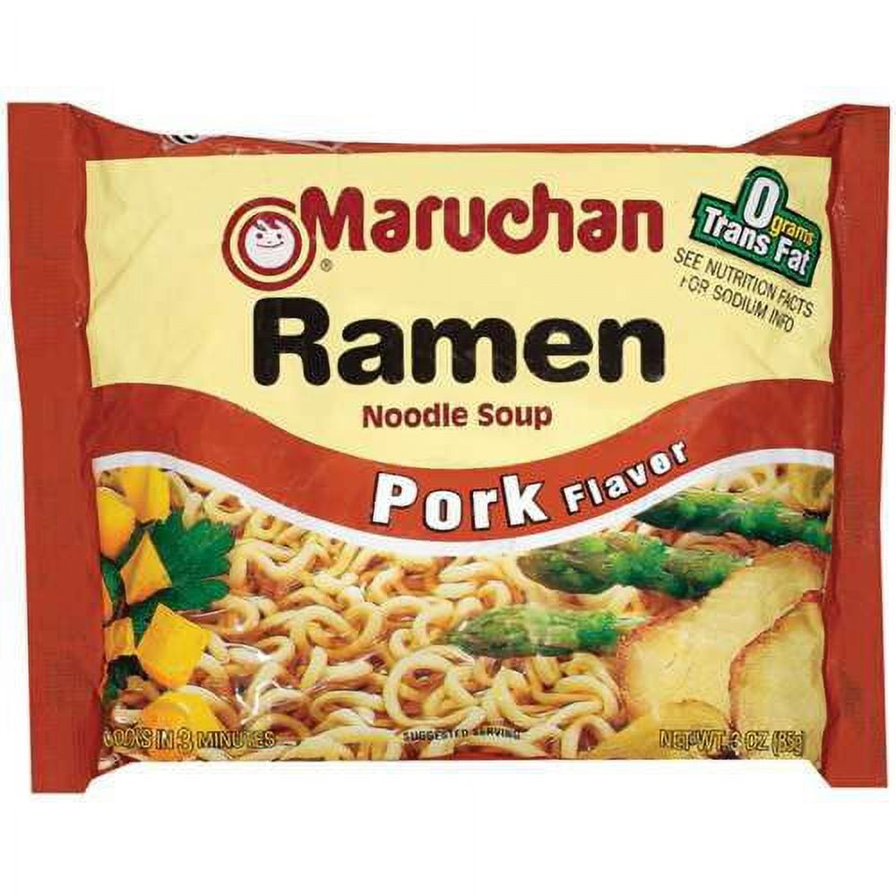 Maruchan PORK FLAVOR Ramen Noodle Soup 3oz (12 pack) - Walmart.com