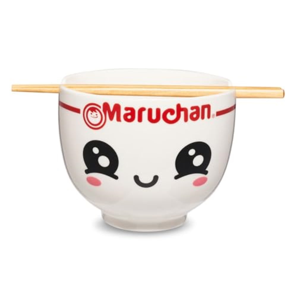 Maruchan Ramen Bowl Cute Kawaii Happy Face 2 Piece Ramen Bowl Set ...
