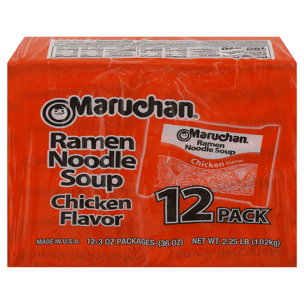 Maruchan Ramen Chicken Flavor, 12 Pack - Walmart.com