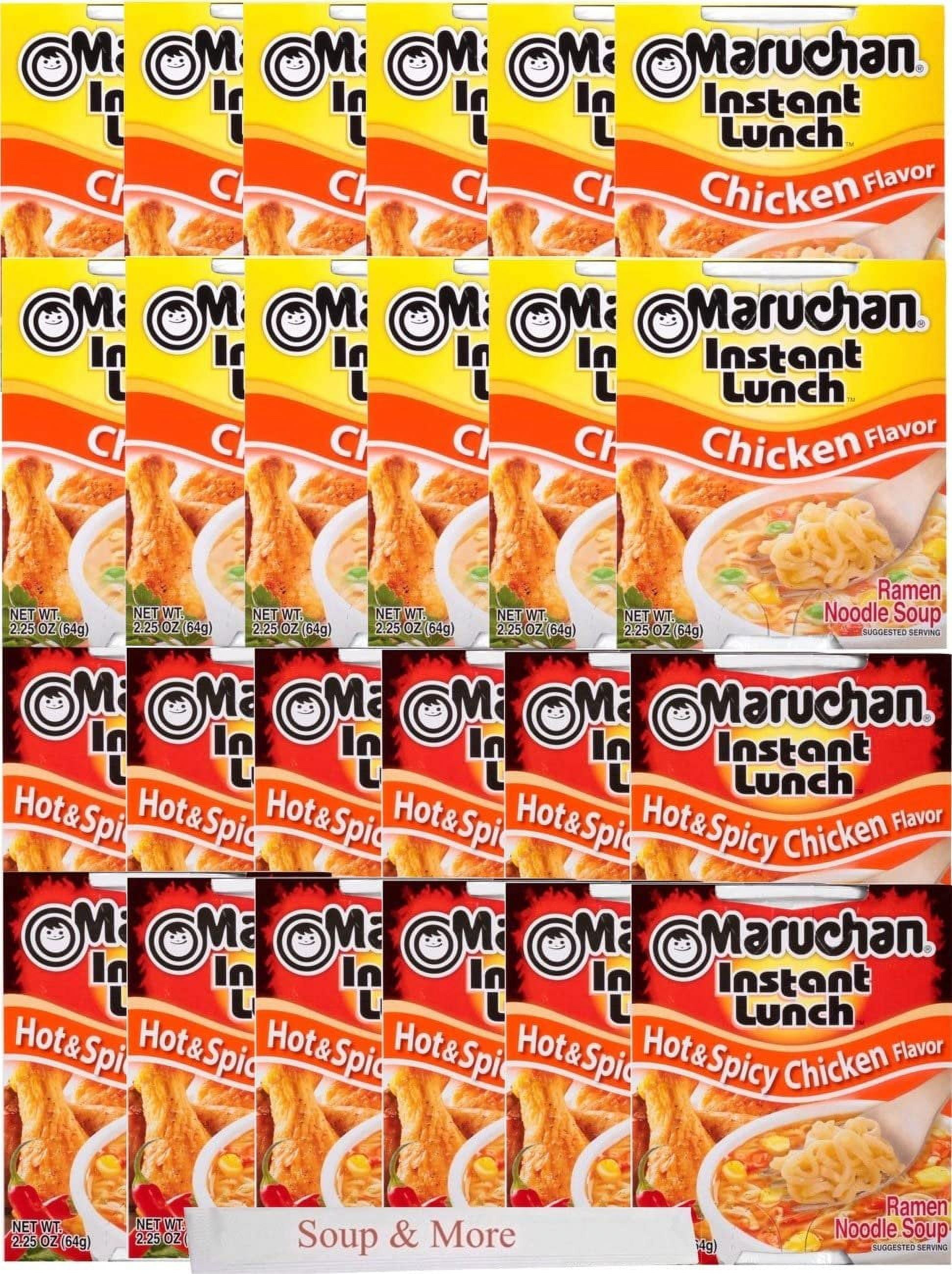 Maruchan Ramen Instant Cup Noodles 24 Count - 12 Chicken Flavor & 12 ...