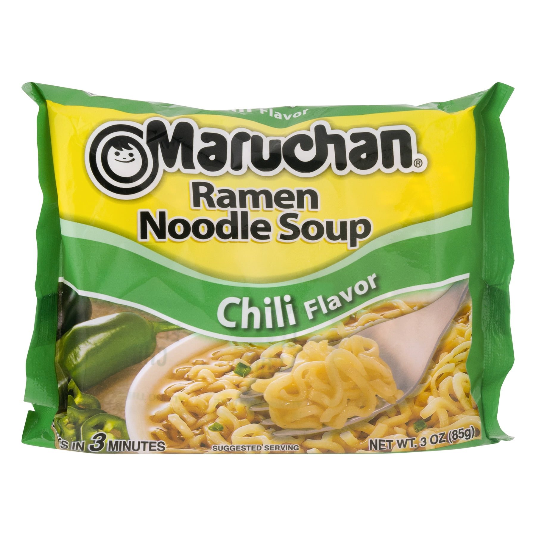 Maruchan Instant Ramen Noodle Soup, Single Pack Chili Flavor, 3 oz ...