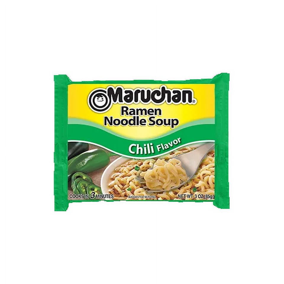 Maruchan Ramen Noodle Soup Chili Flavor, 3 oz Shelf Stable Package ...