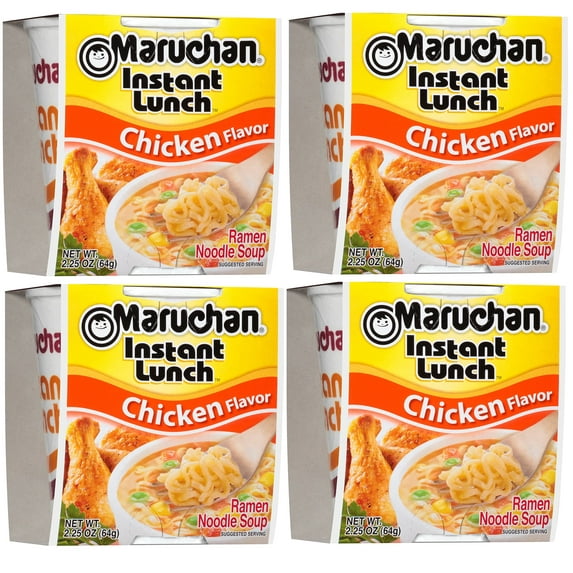 Maruchan Ramen Noodle Soup, Hot Chicken Flavor, Instant Lunch in Cup ...