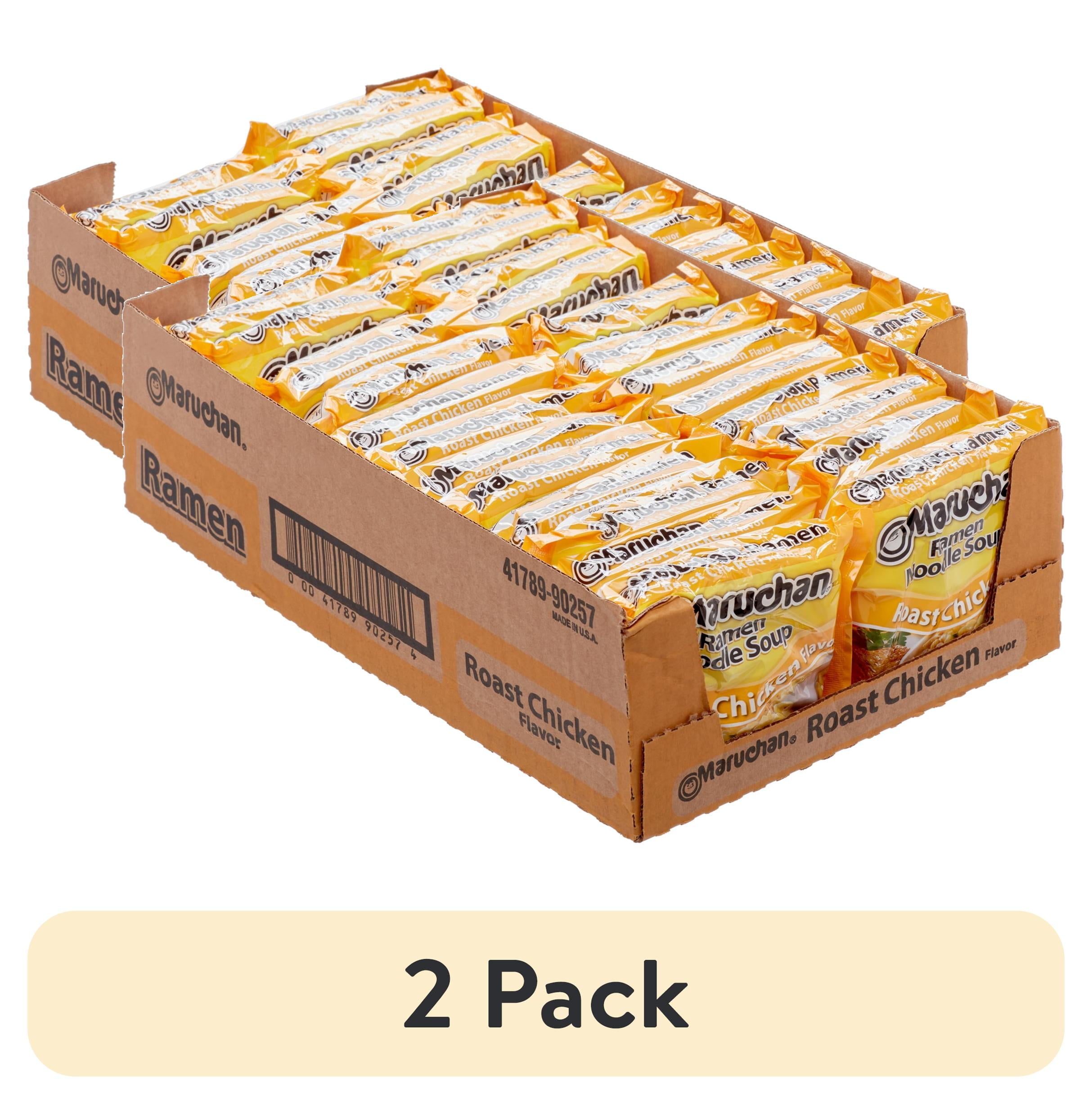 (2 pack) Maruchan Roast Chicken Ramen Noodles, 3 oz Shelf Stable ...