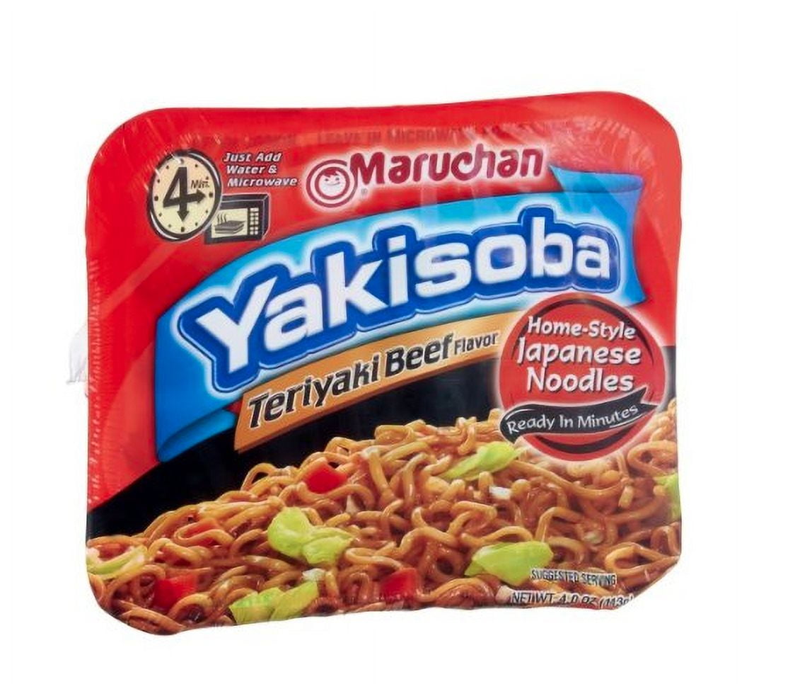 Maruchan Yakisoba Teriyaki Beef 4-ounce Microwavable Containers (Pack ...