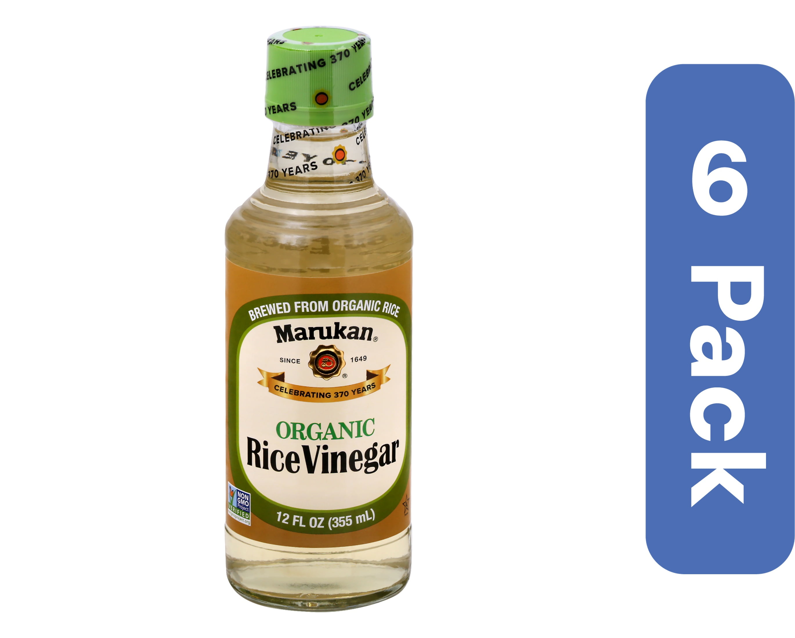 Marukan Organic Rice Vinegar 12 fl oz (Pack Of 6) - Walmart.com