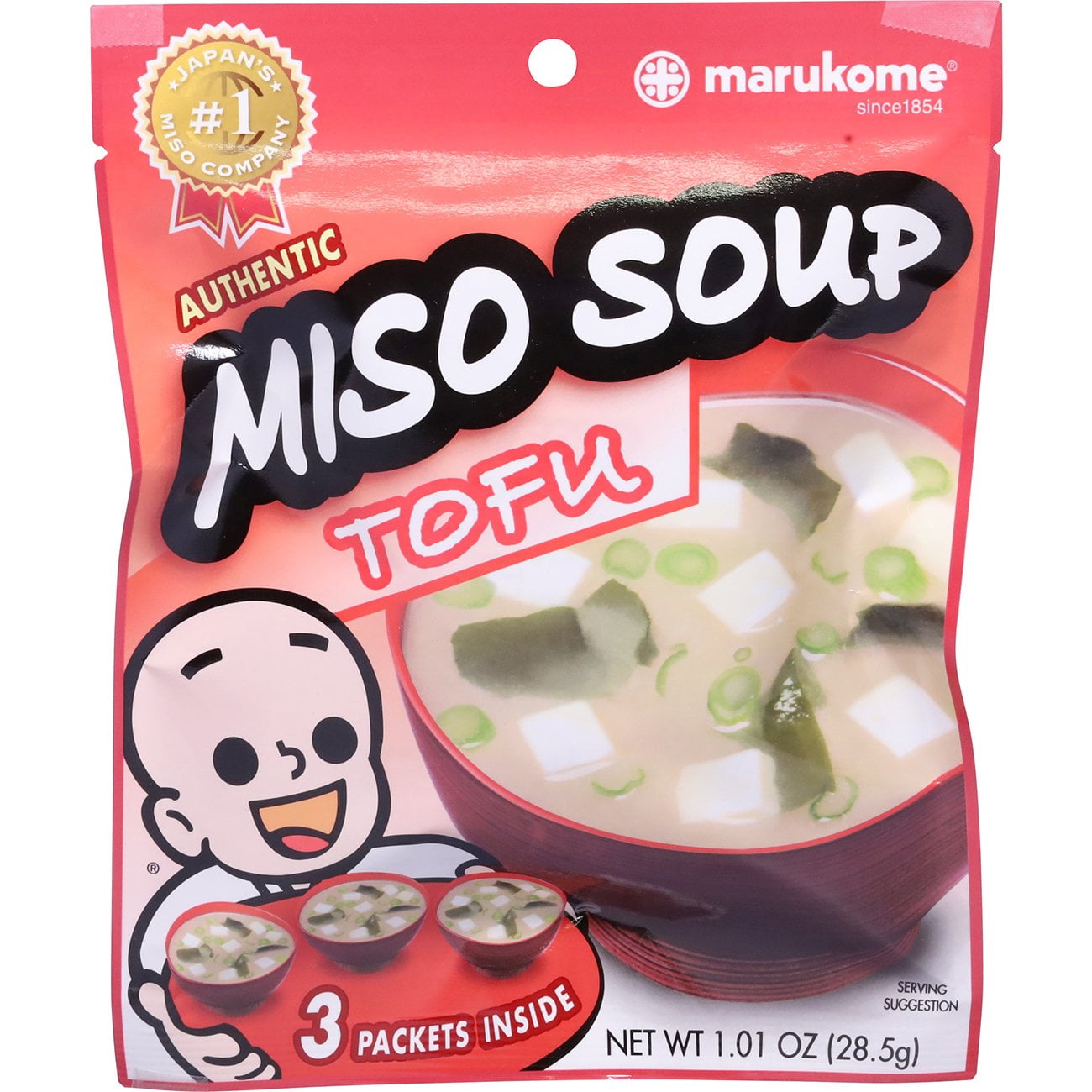 Marukome Miso Soup - Tofu - 3 ct (Packaging May Vary) - Walmart.com