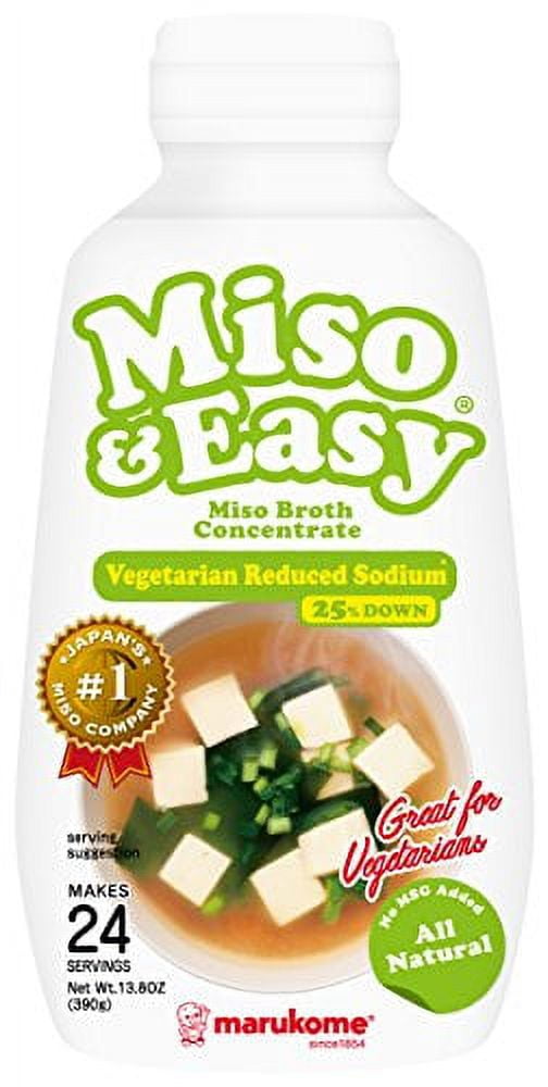 Marukome Miso & Easy, Japanese Soup Base, Vegetarian Reduced Sodium ...