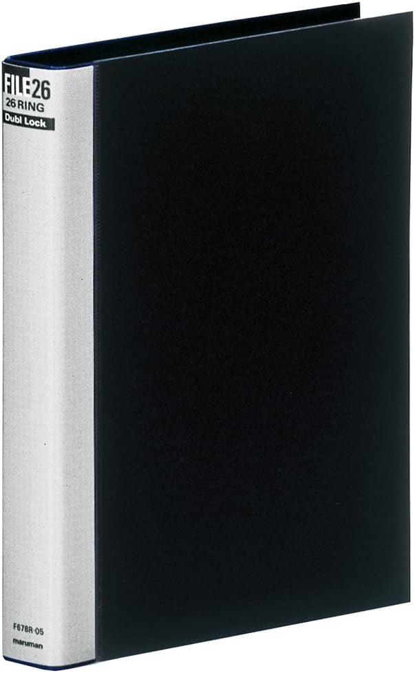 Maruman F678R-05 B5 Dublock Loose Leaf Binder, 26 Holes, Black ...