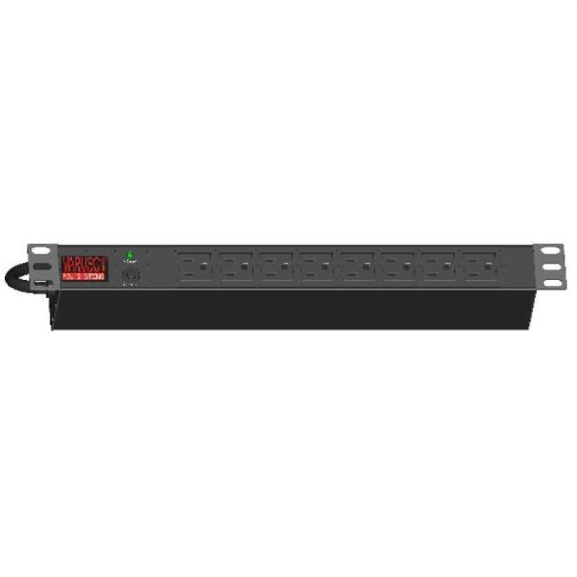 Maruson PDU-R1508 19" rackmount,1U, 15A, 10ft power cord, (8) NEMA 5 ...