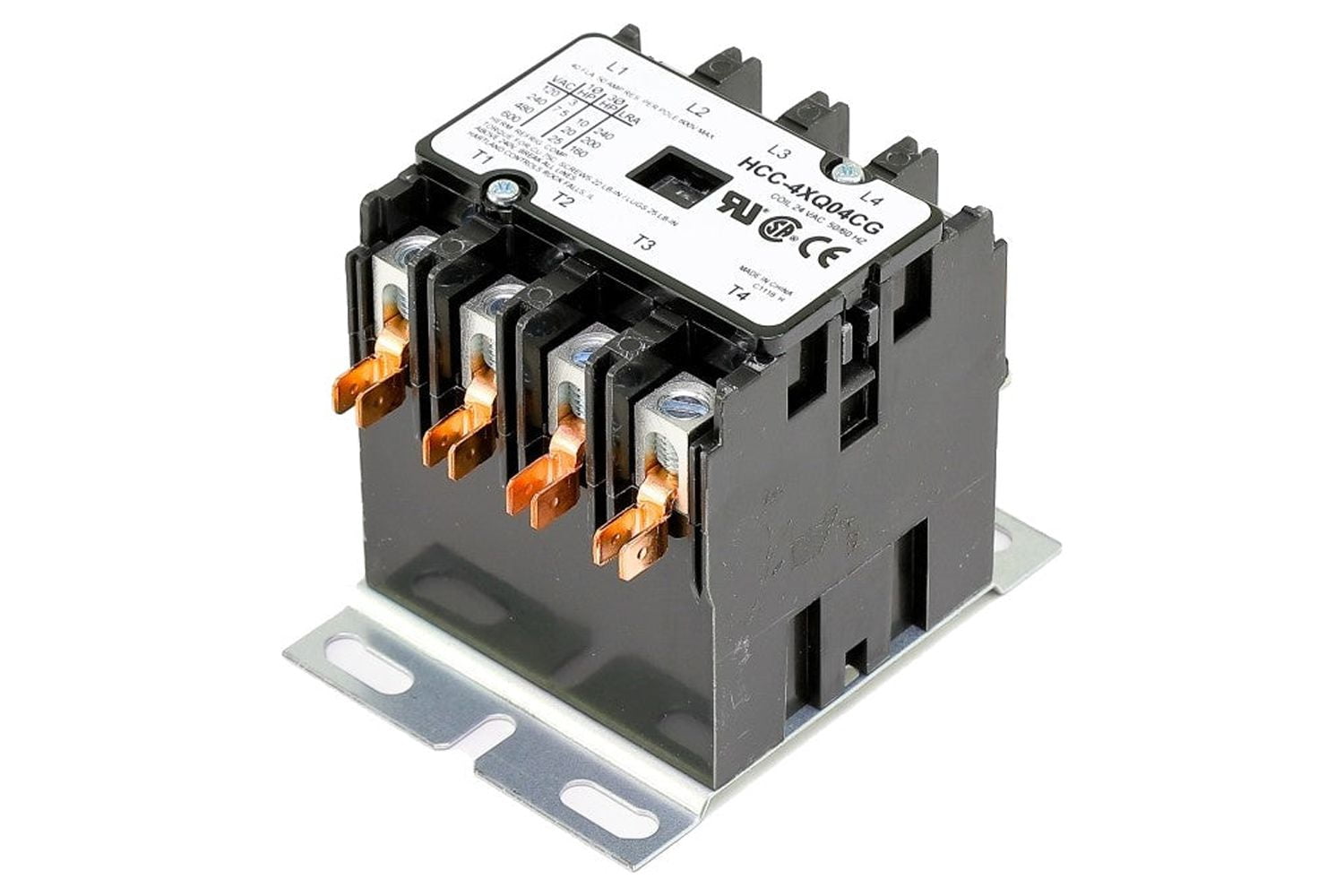 Marvair 50389 - Contactor 4 Pole 50 Amp 24V - Walmart.com