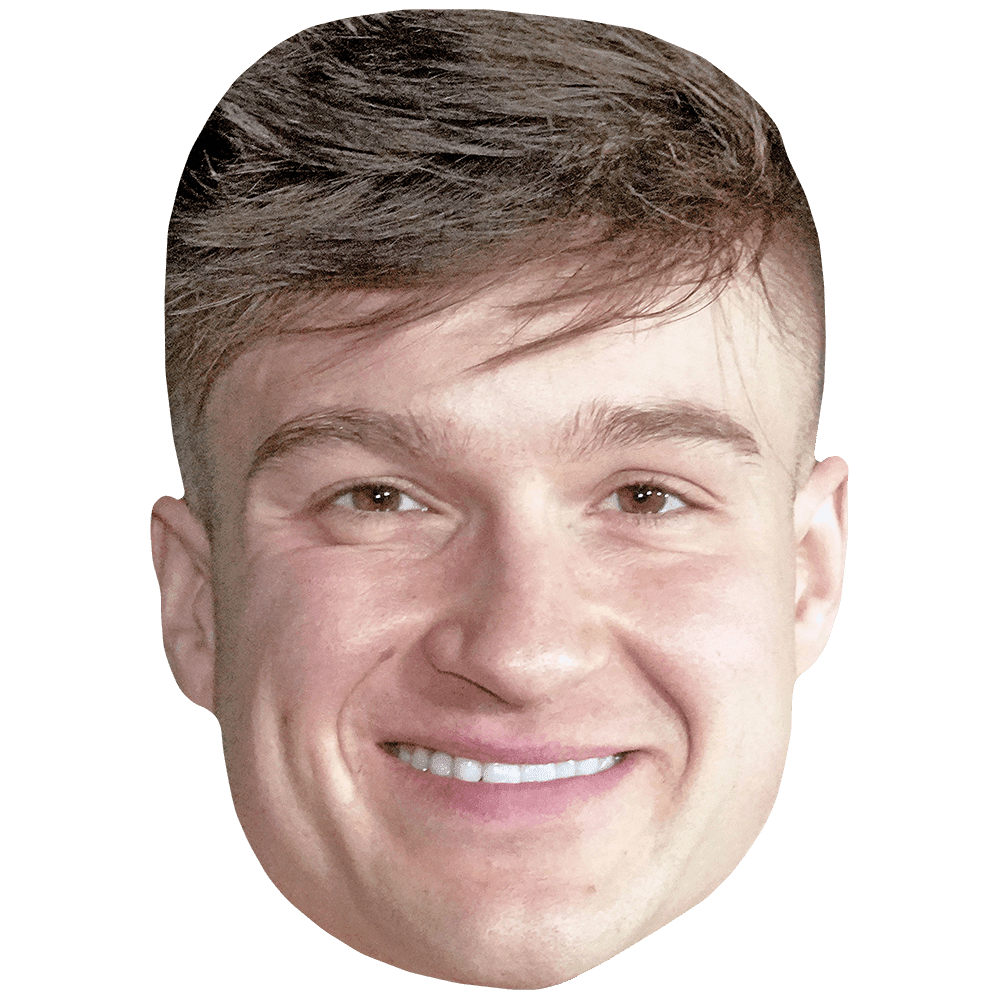 Marval A. Rex (Smile) Celebrity Mask, Flat Card Face, Fancy Dress Mask ...