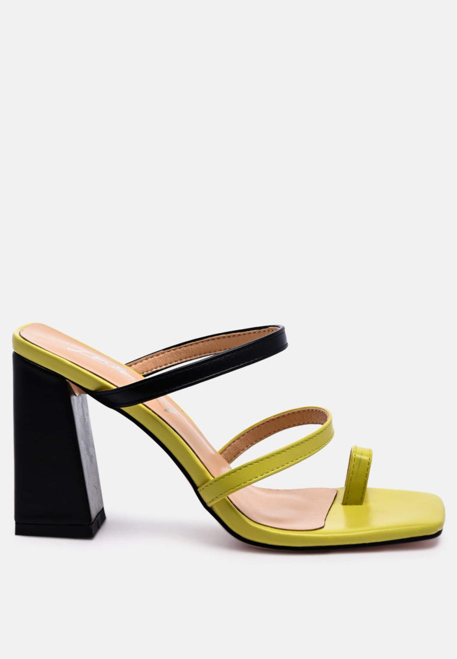 Marve Color Block Heeled Sandals - Walmart.com