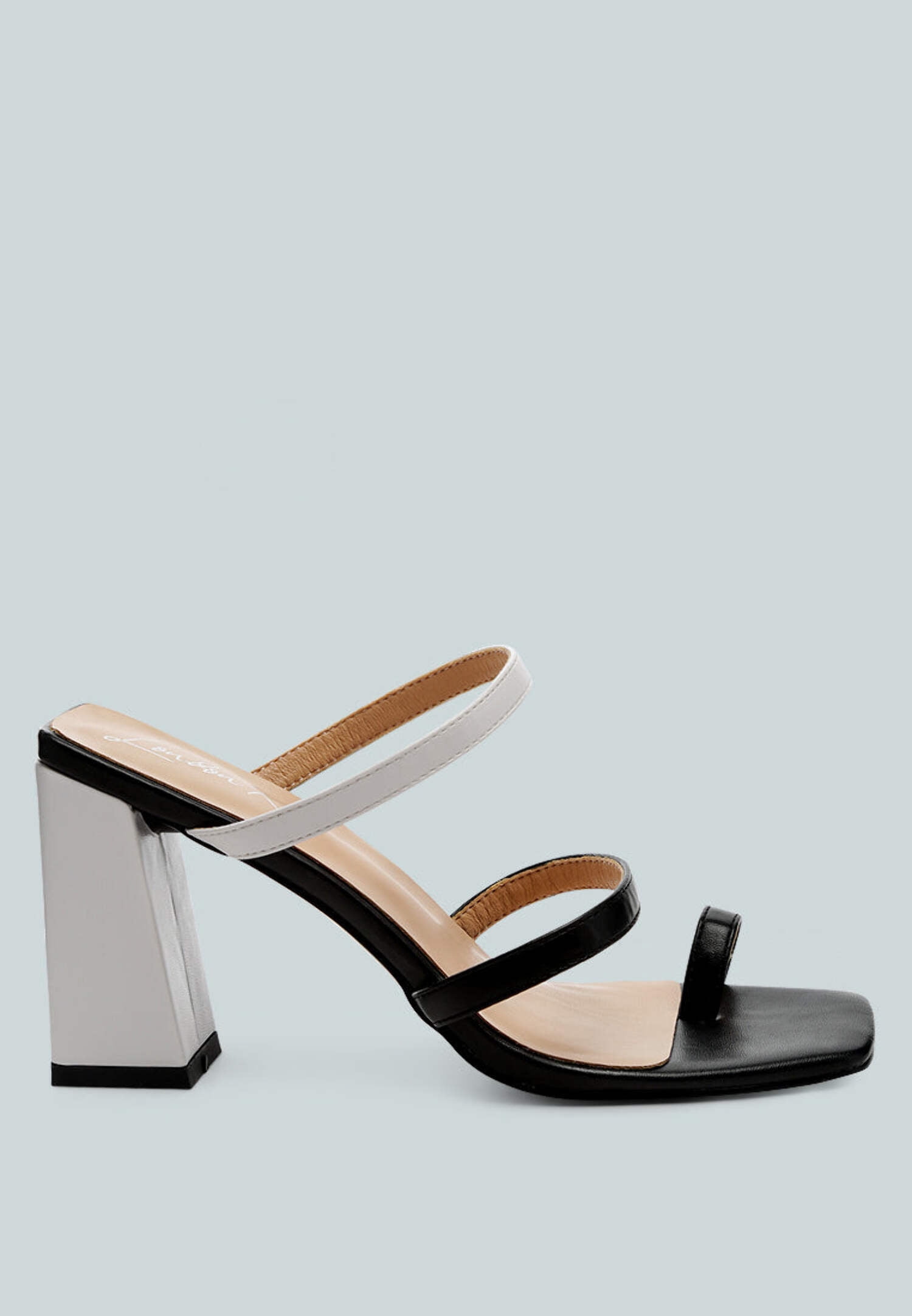 Marve Color Block Heeled Sandals - Walmart.com