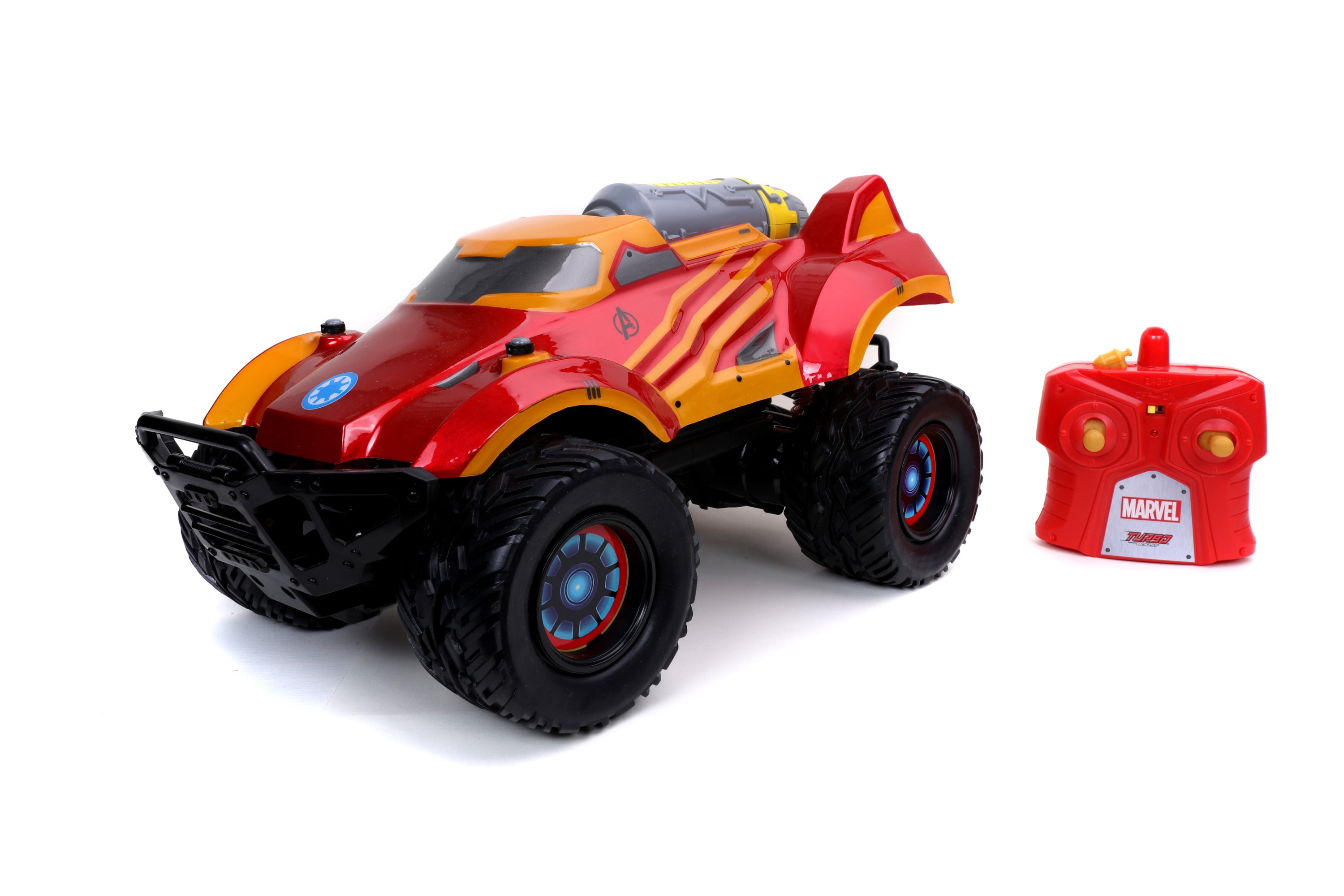 Jada Toys Marvel 1:14 Iron Man Iron Thruster RC Radio Control Cars ...