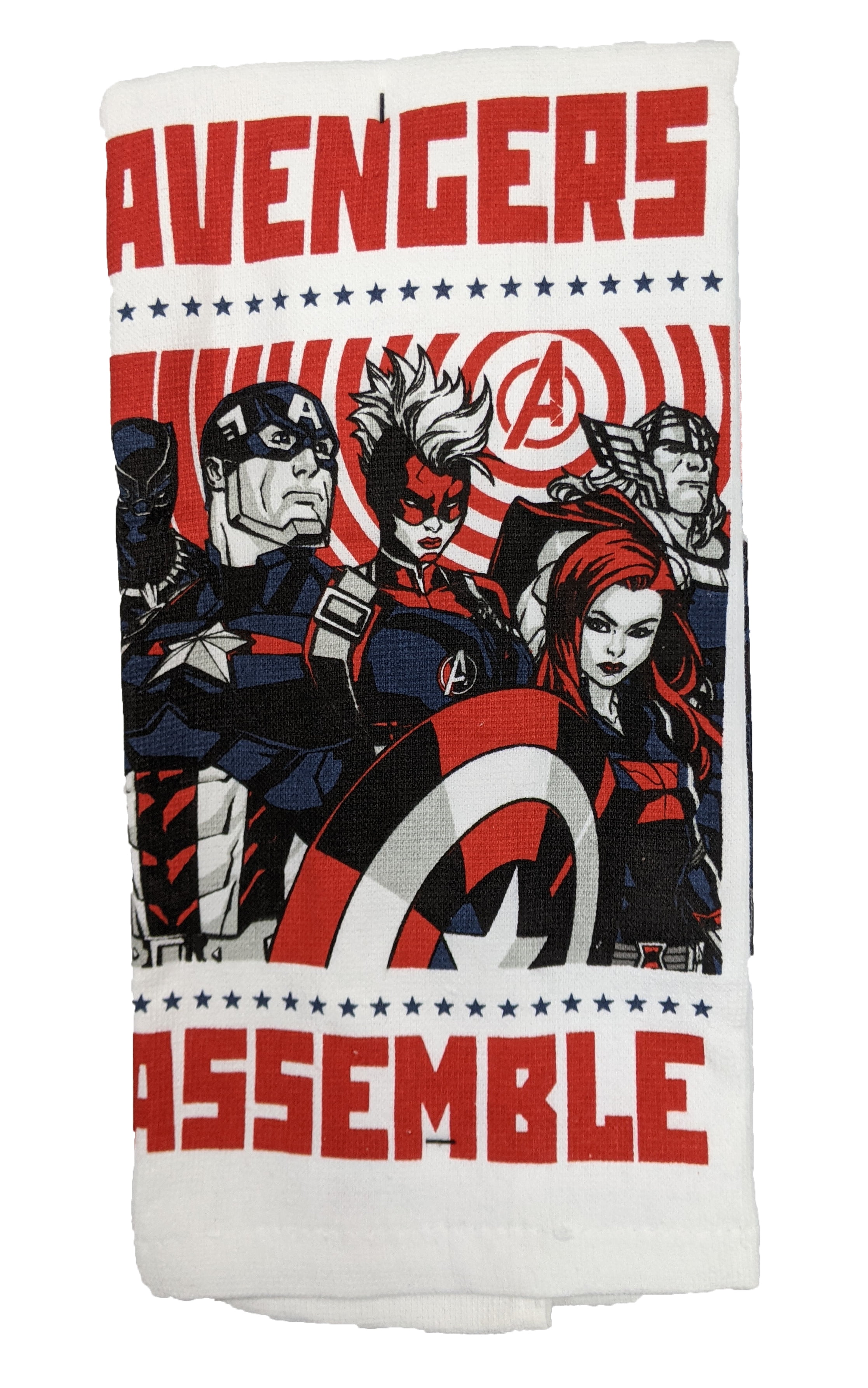 Marvel 2 Pack 100% Cotton Kitchen Towel Classic Avengers Assemble ...