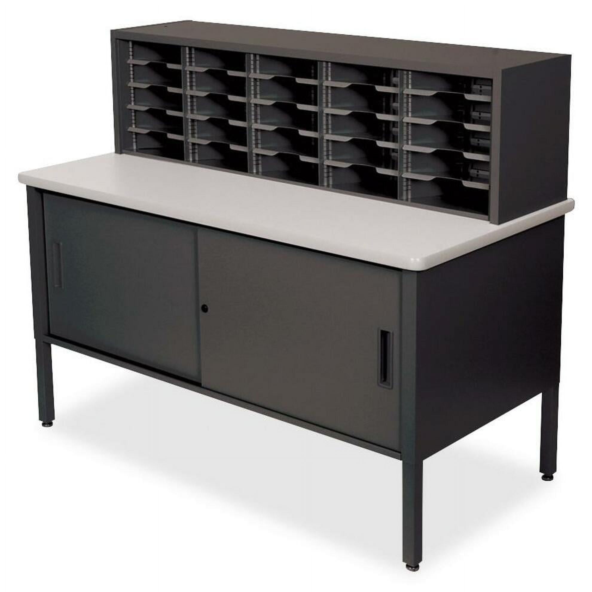 Marvel 25 Adjustable Slot Corner Mail Room Organizer with Mail Storage ...