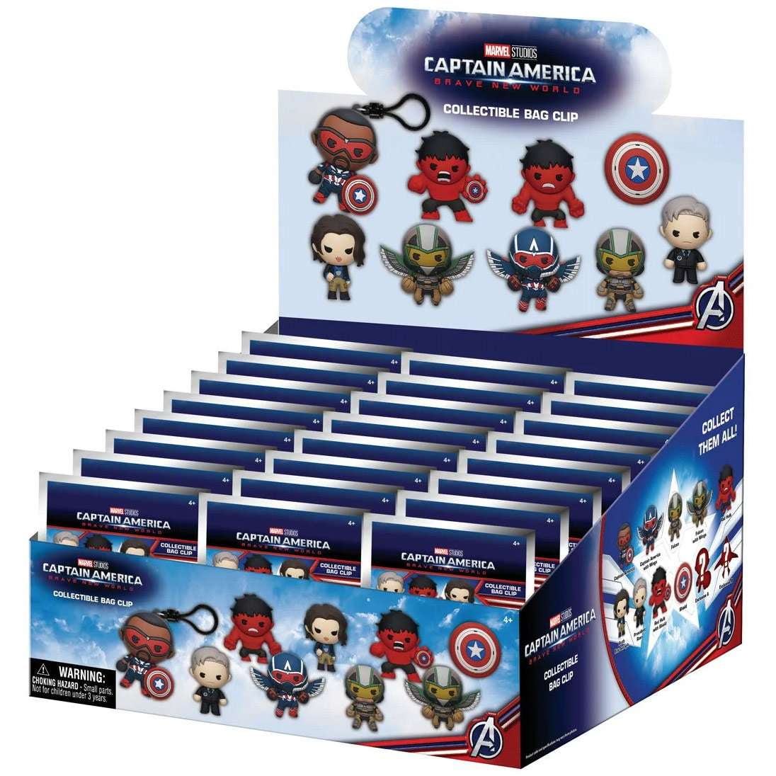 Marvel 3D Figural Foam Bag Clip Captain America: Brave New World Series ...