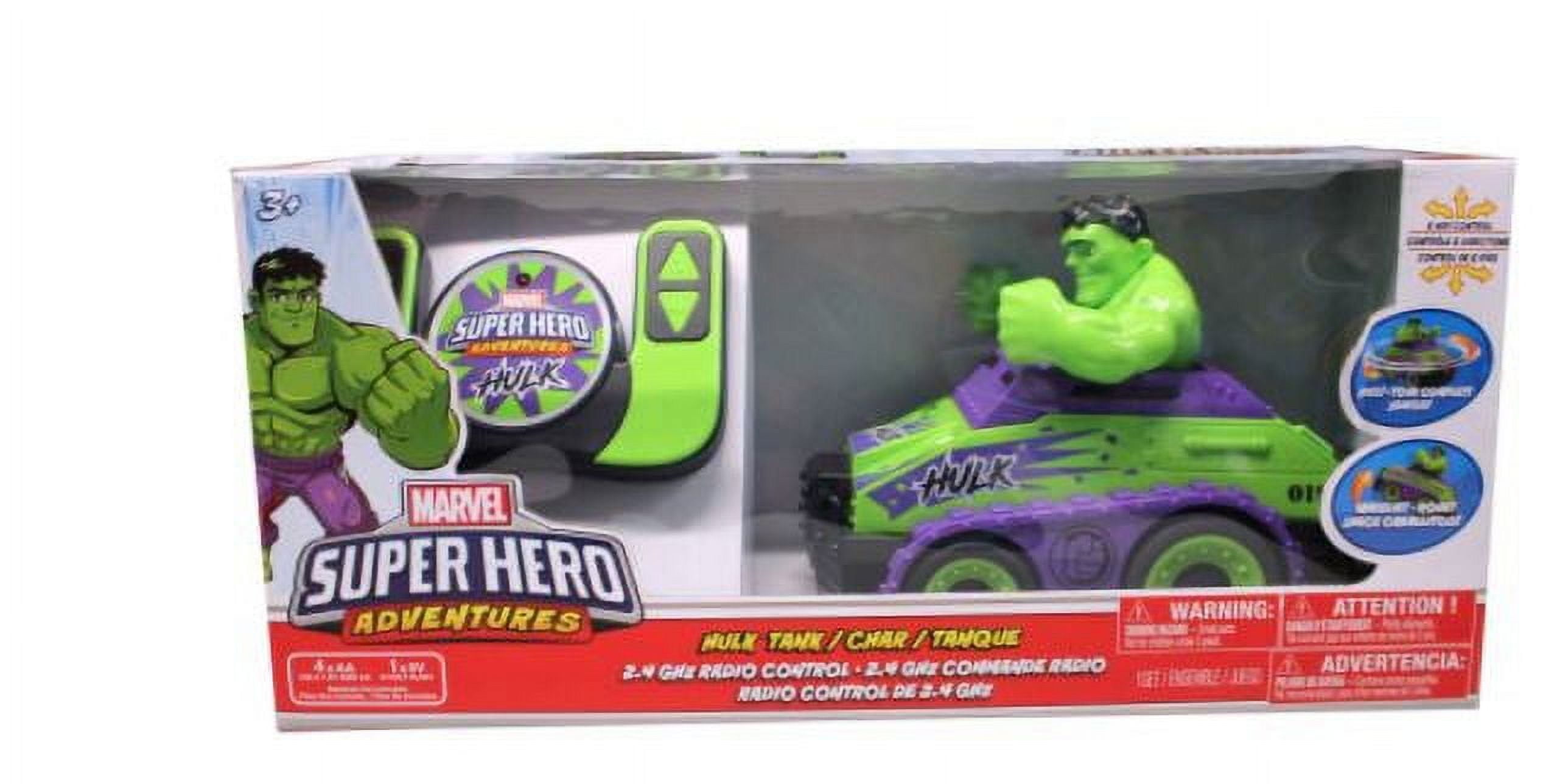 Marvel Super Hero Adventures 5.5" Full-Function R/C Hulk Tank with EZ ...