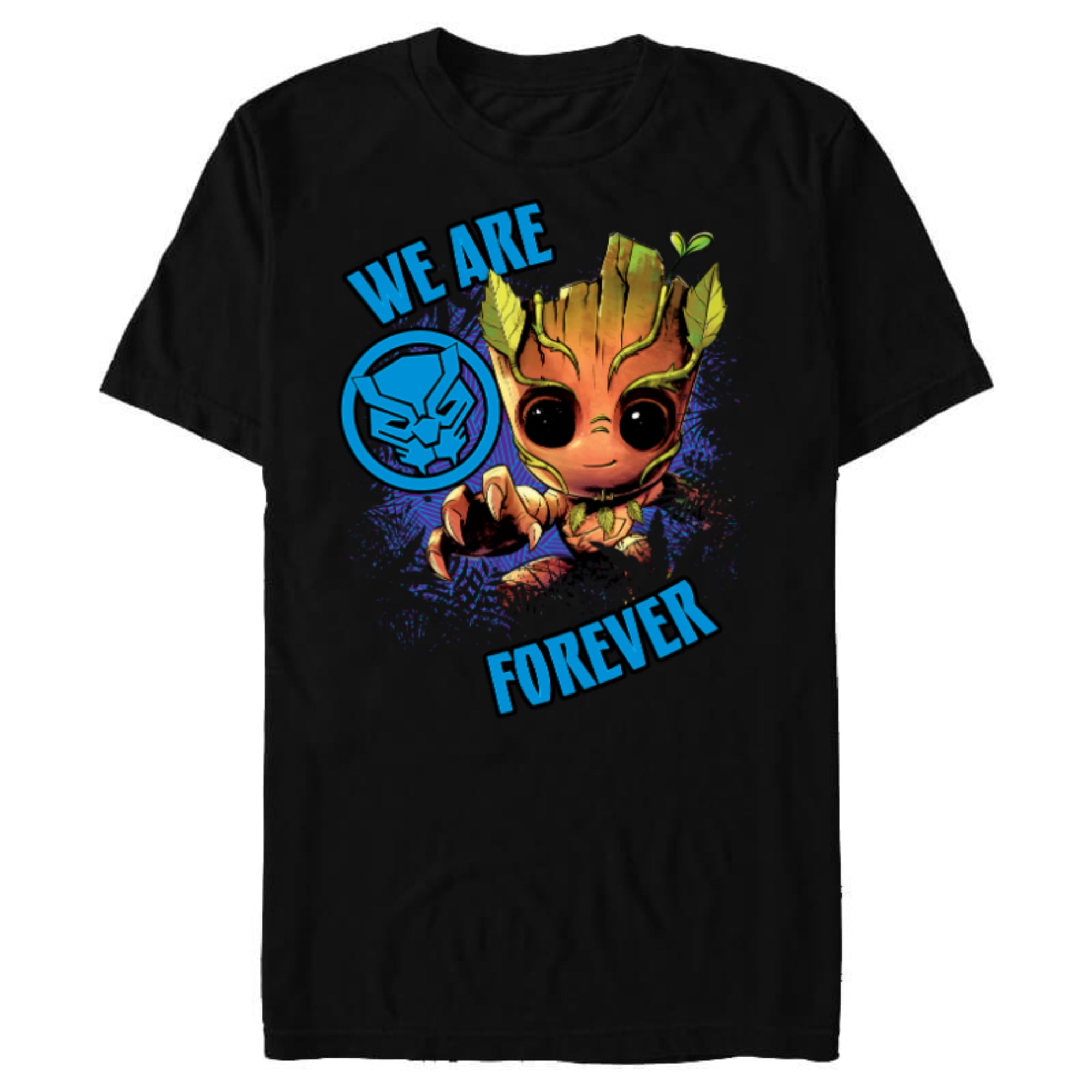 Marvel 85th Anniversary Groot Black Panther We Are Forever - Short ...