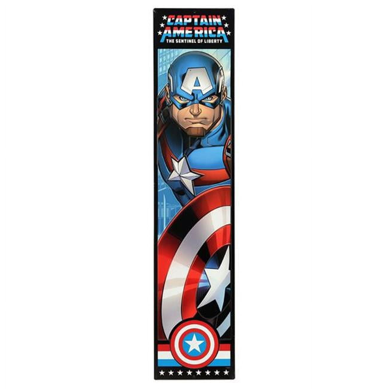 Marvel 90166407-S Captain America Vertical Embossed Tin Sign - Walmart.com