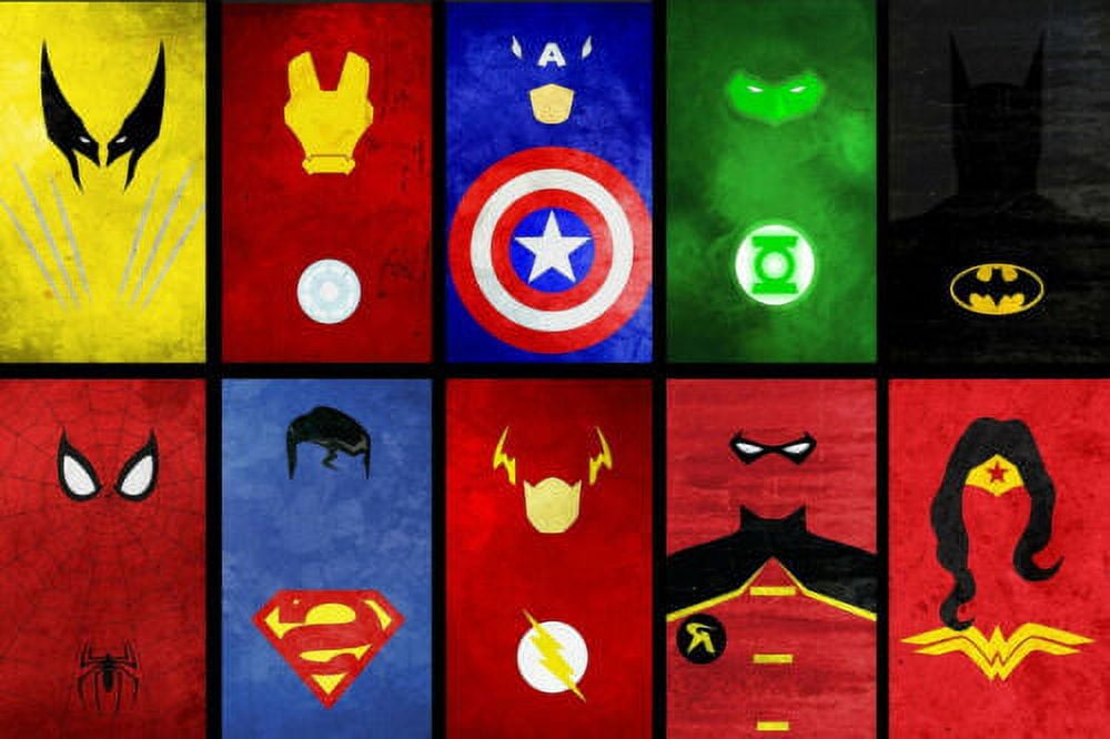 Marvel And DC Backgrounds - CANVAS OR PRINT WALL ART - Walmart.com