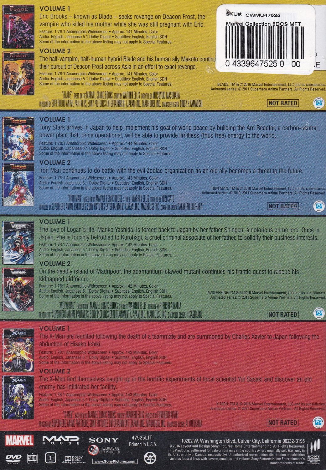 Pre-Owned Marvel Animated Series Collection (DVD) - Walmart.com