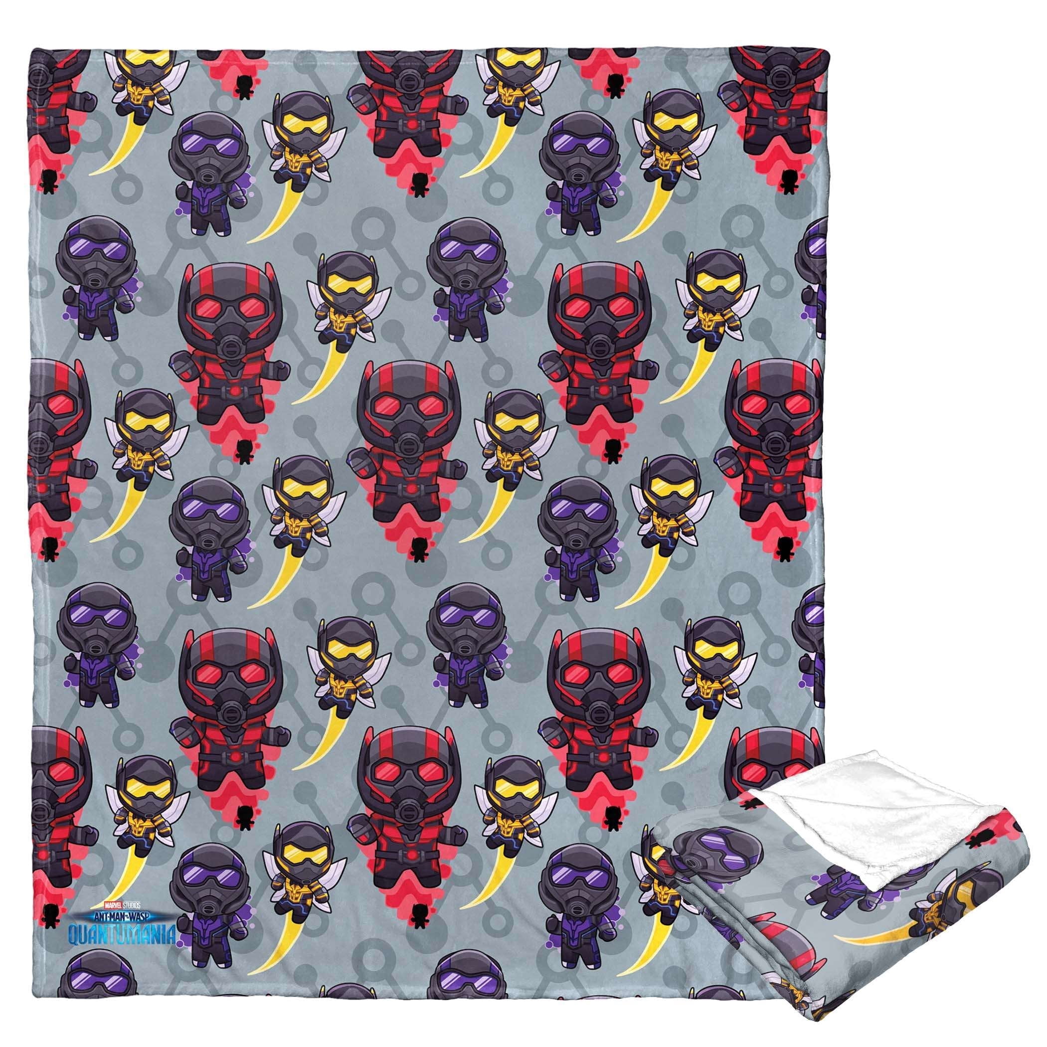 Marvel Ant Man Quantumania Chibi Team Kids Silk Touch Throw Blanket ...