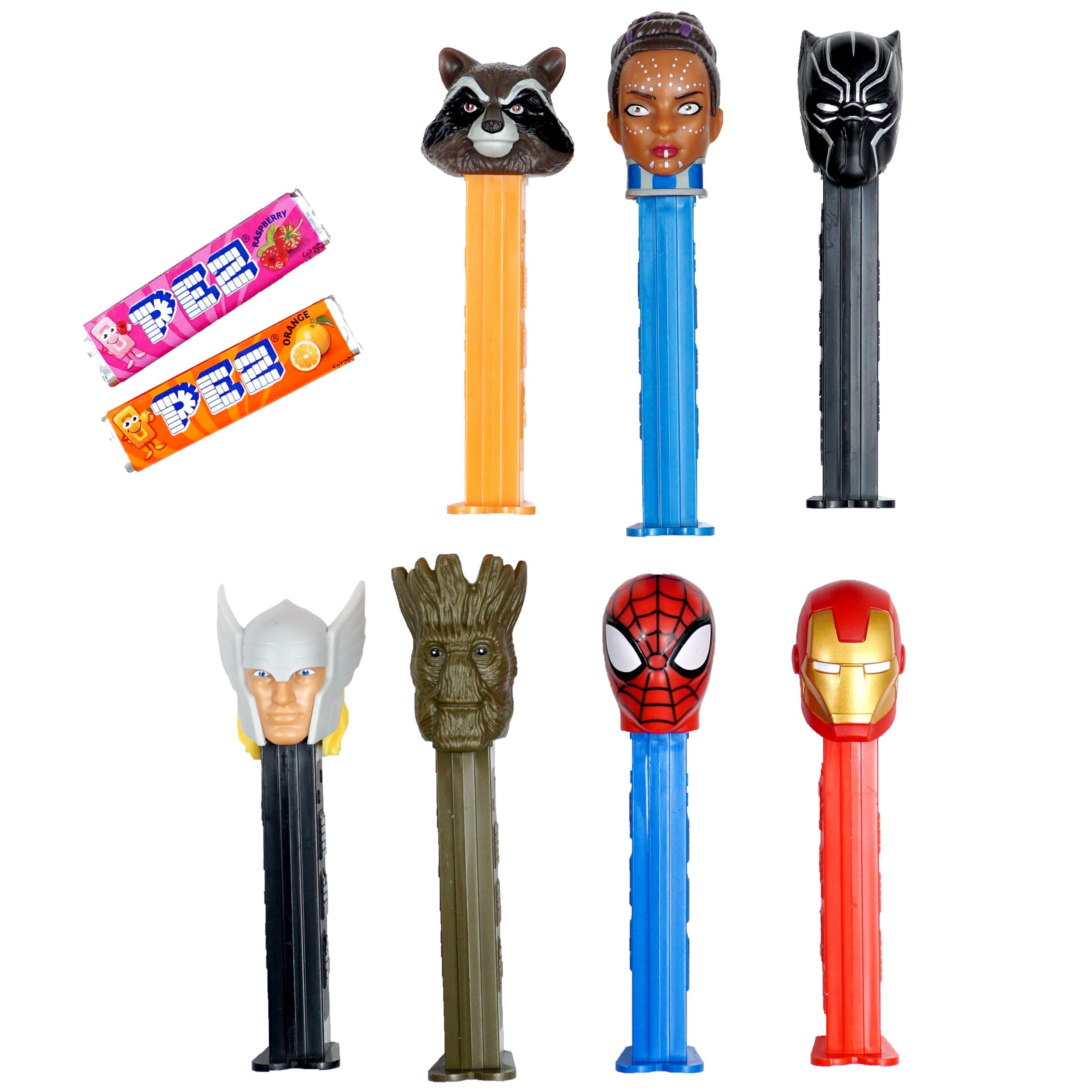 Marvel Assorted PEZ Dispenser 12 Pack with PEZ Candy Refills, Marvel ...