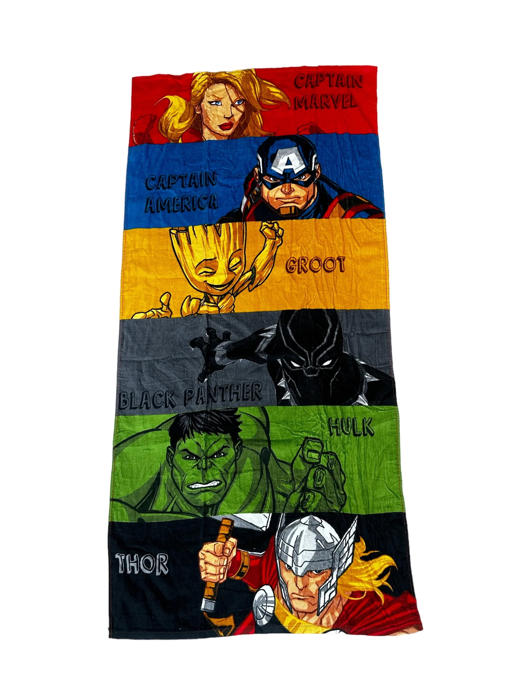 Marvel Avengers 100% Cotton 28"x58" Kids Beach Bath Towel - Walmart.com