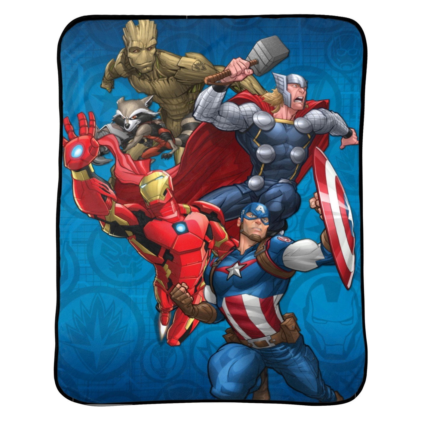 Marvel Avengers 46"x60" Throw Blanket Blue - Walmart.com