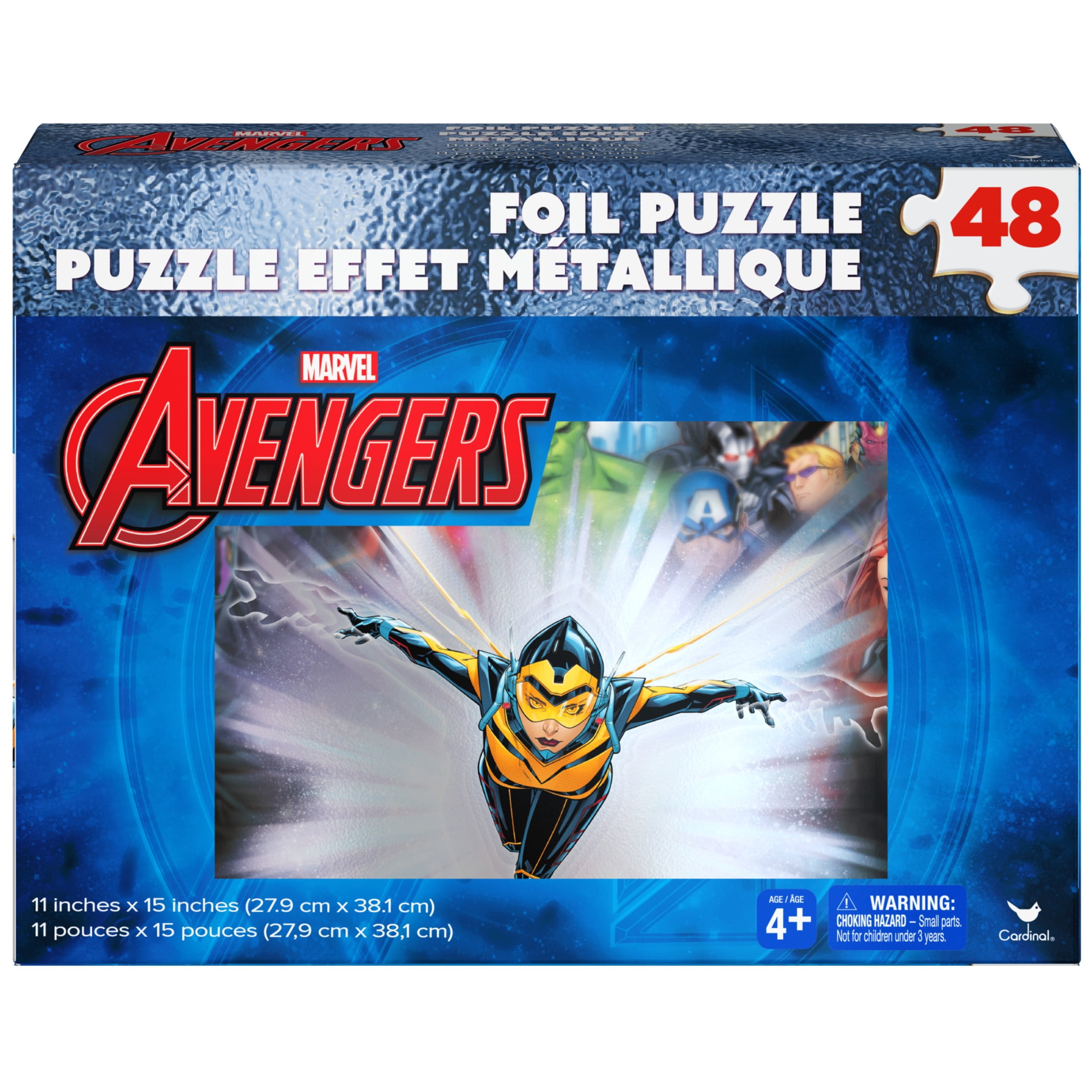 Marvel Avengers 48-Piece Foil Puzzle, For Families and Kids Ages 4 and ...