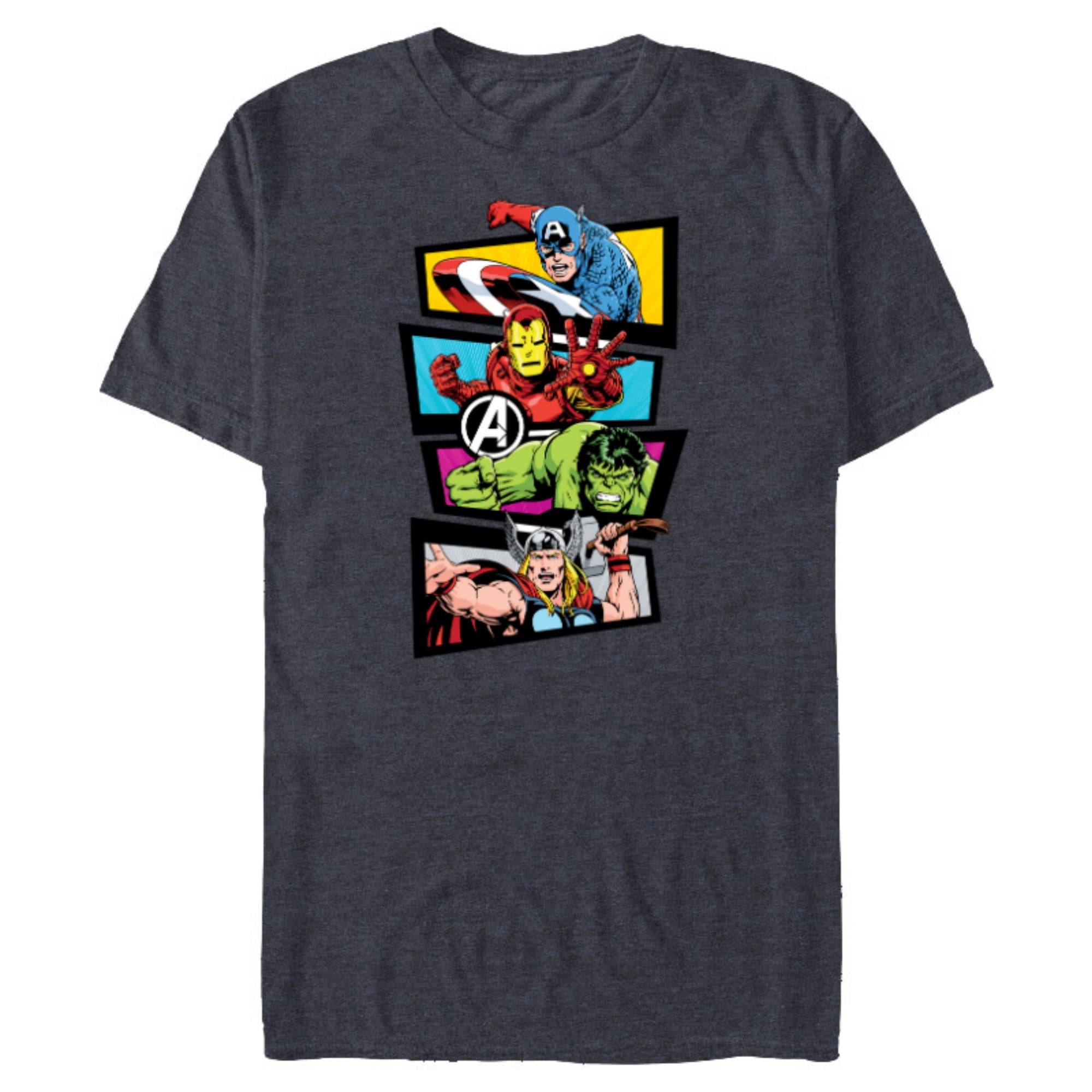 Marvel Avengers 60th Anniversary Four Heroes Retro Classic- Short ...