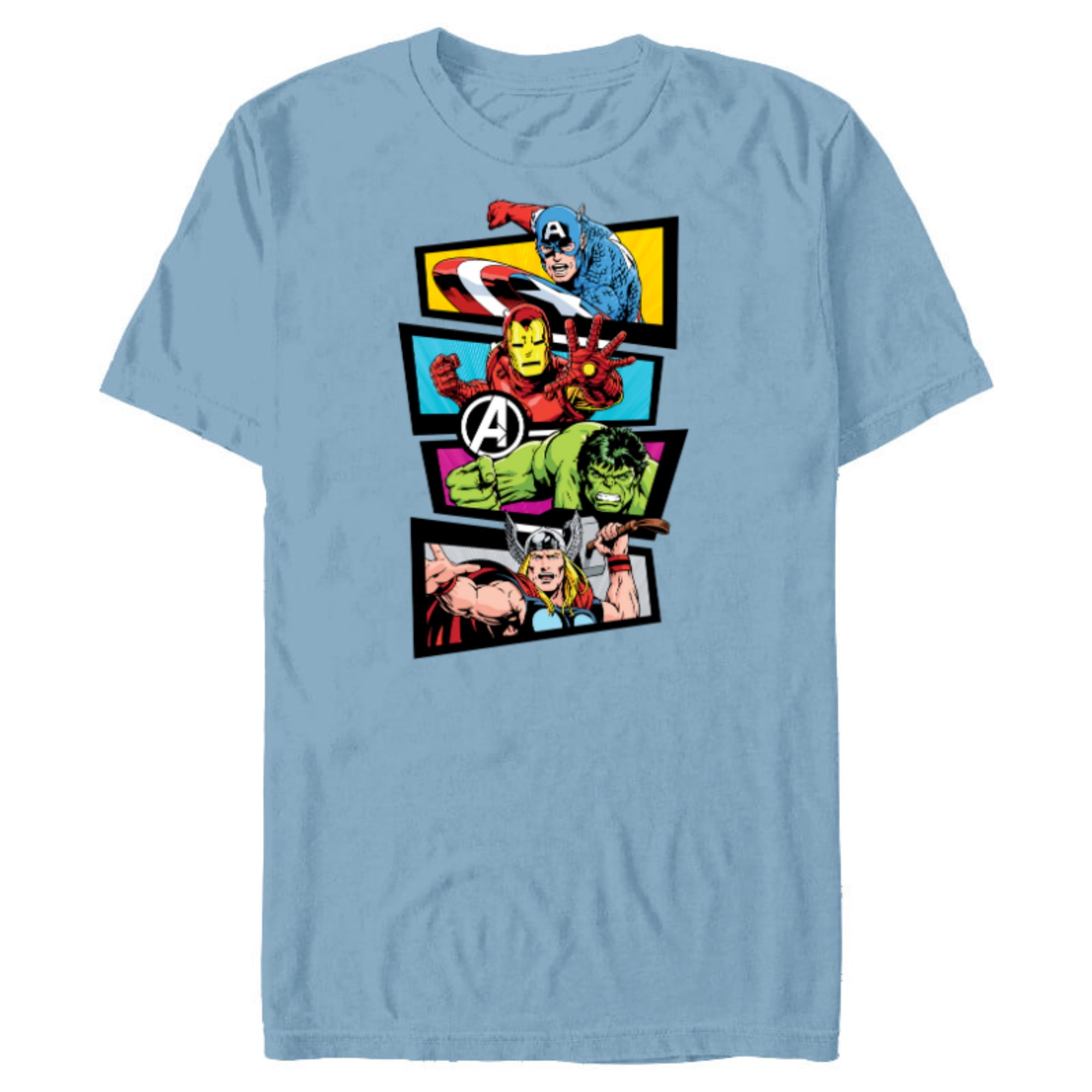 Marvel Avengers 60th Anniversary Four Heroes Retro Classic- Short ...