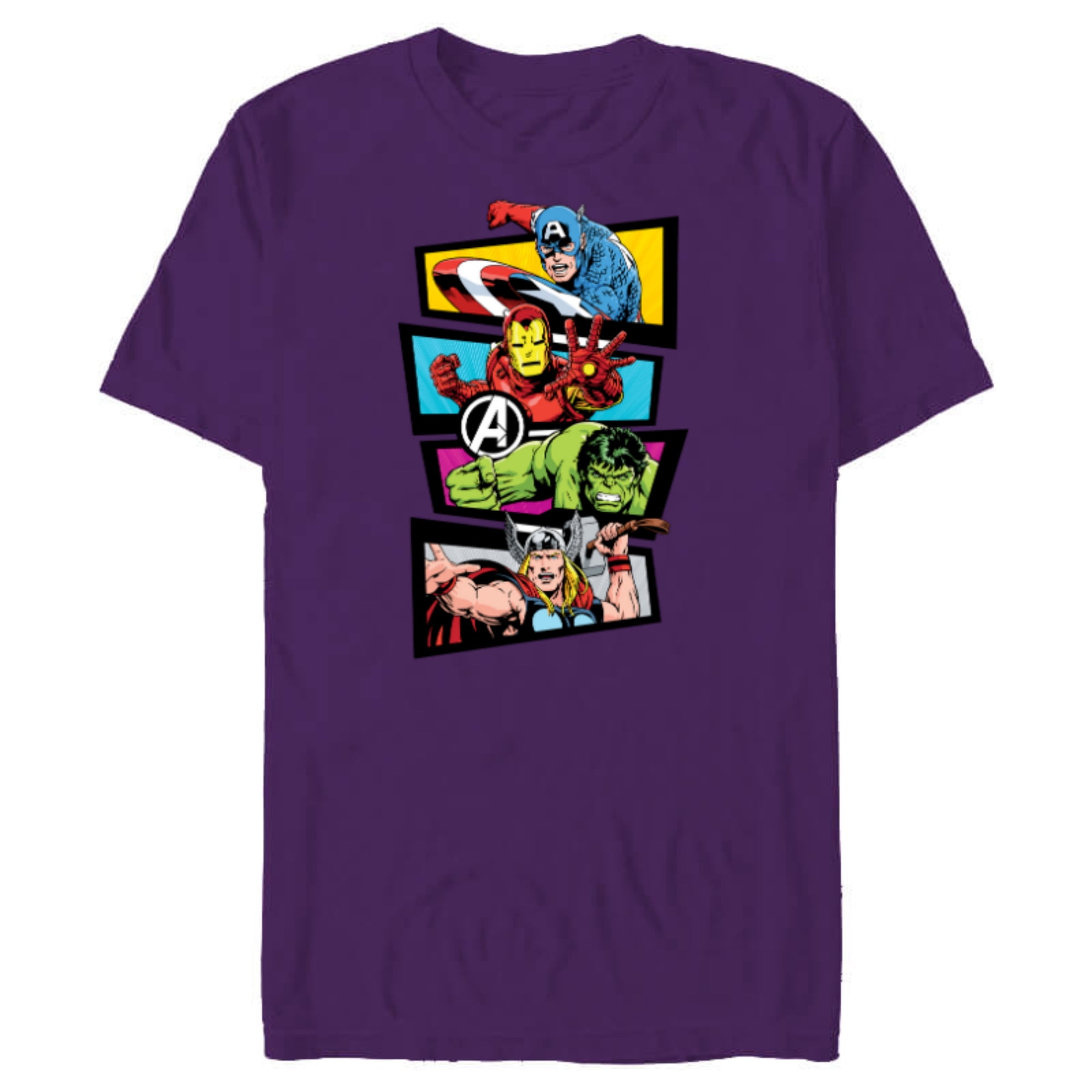 Marvel Avengers 60th Anniversary Four Heroes Retro Classic- Short ...
