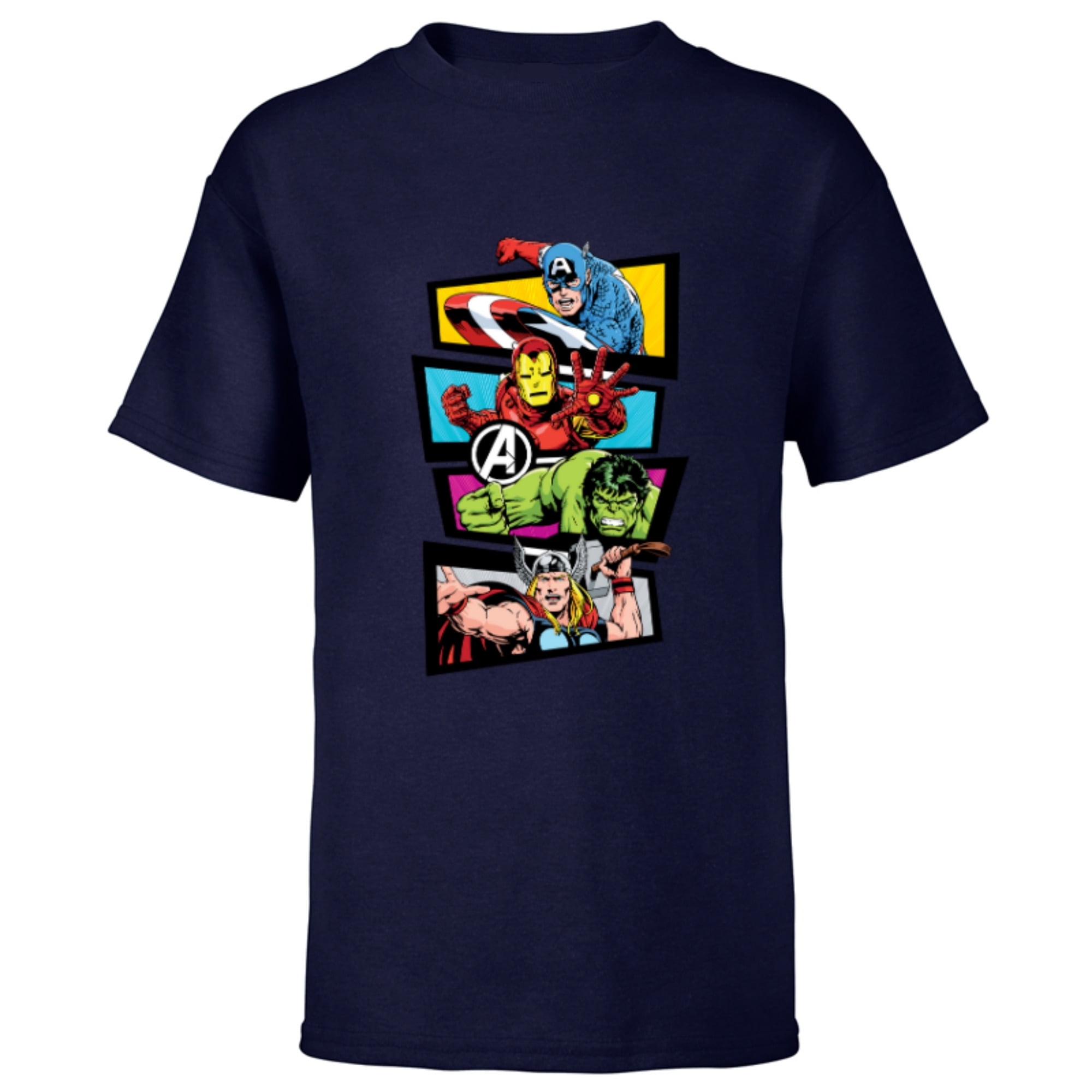 Marvel Avengers 60th Anniversary Four Heroes Retro Classic- Short ...