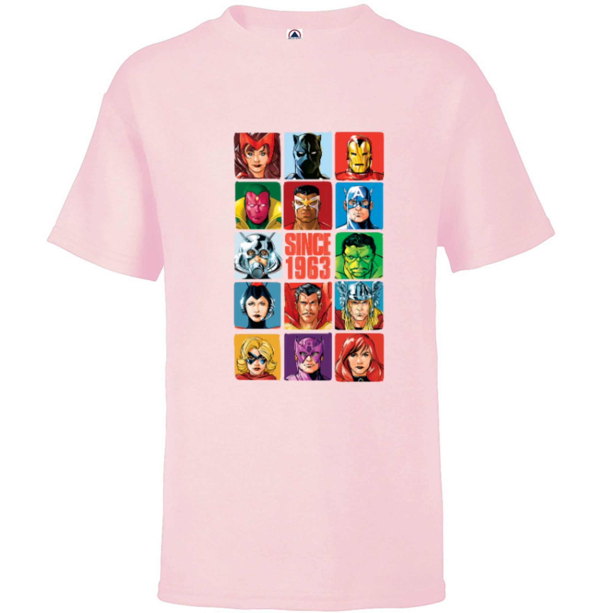 Marvel Avengers 60th Anniversary Since 1963 Classic Grid- Short Sleeve ...