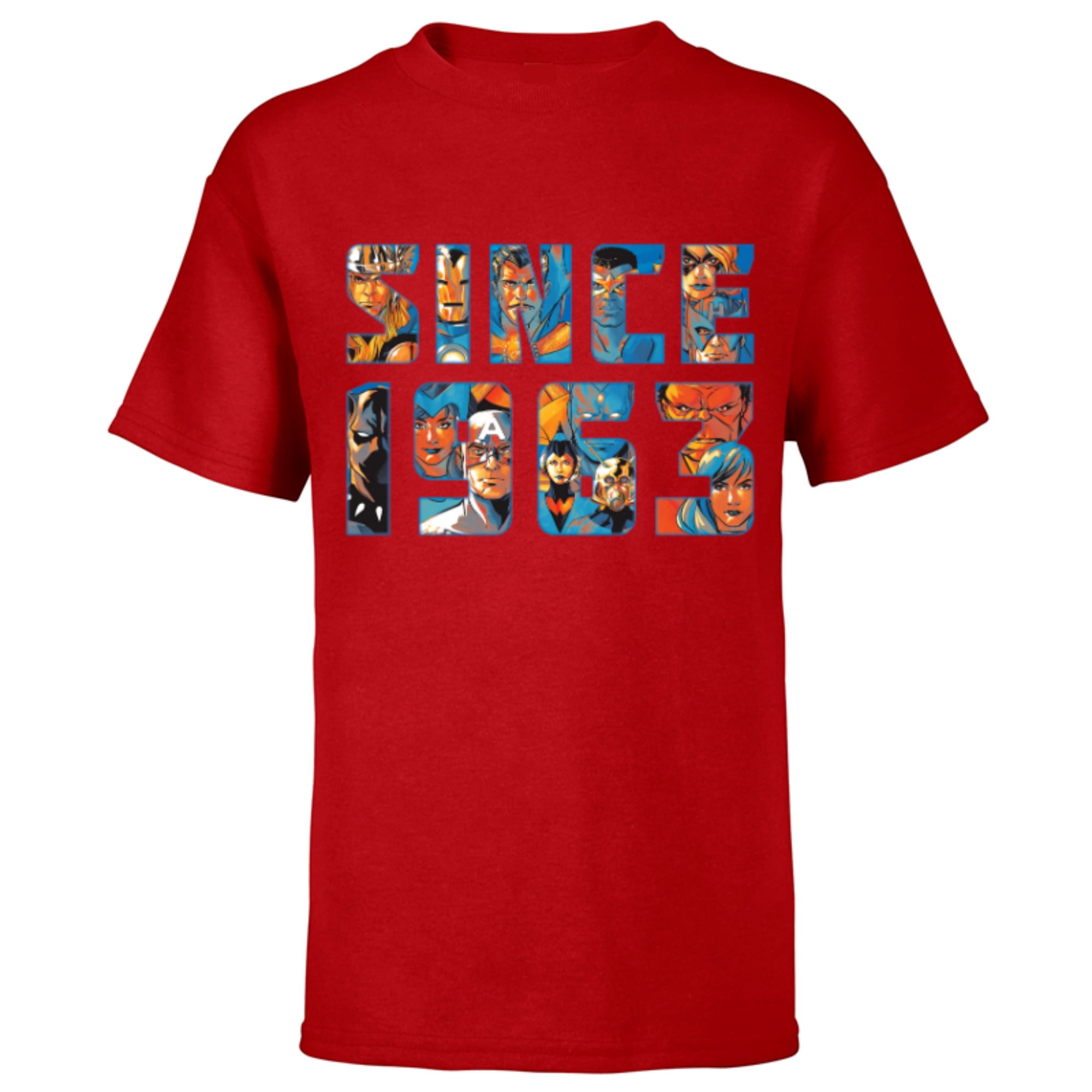 Marvel Avengers 60th Anniversary Since 1963 Retro Classic- Short Sleeve ...