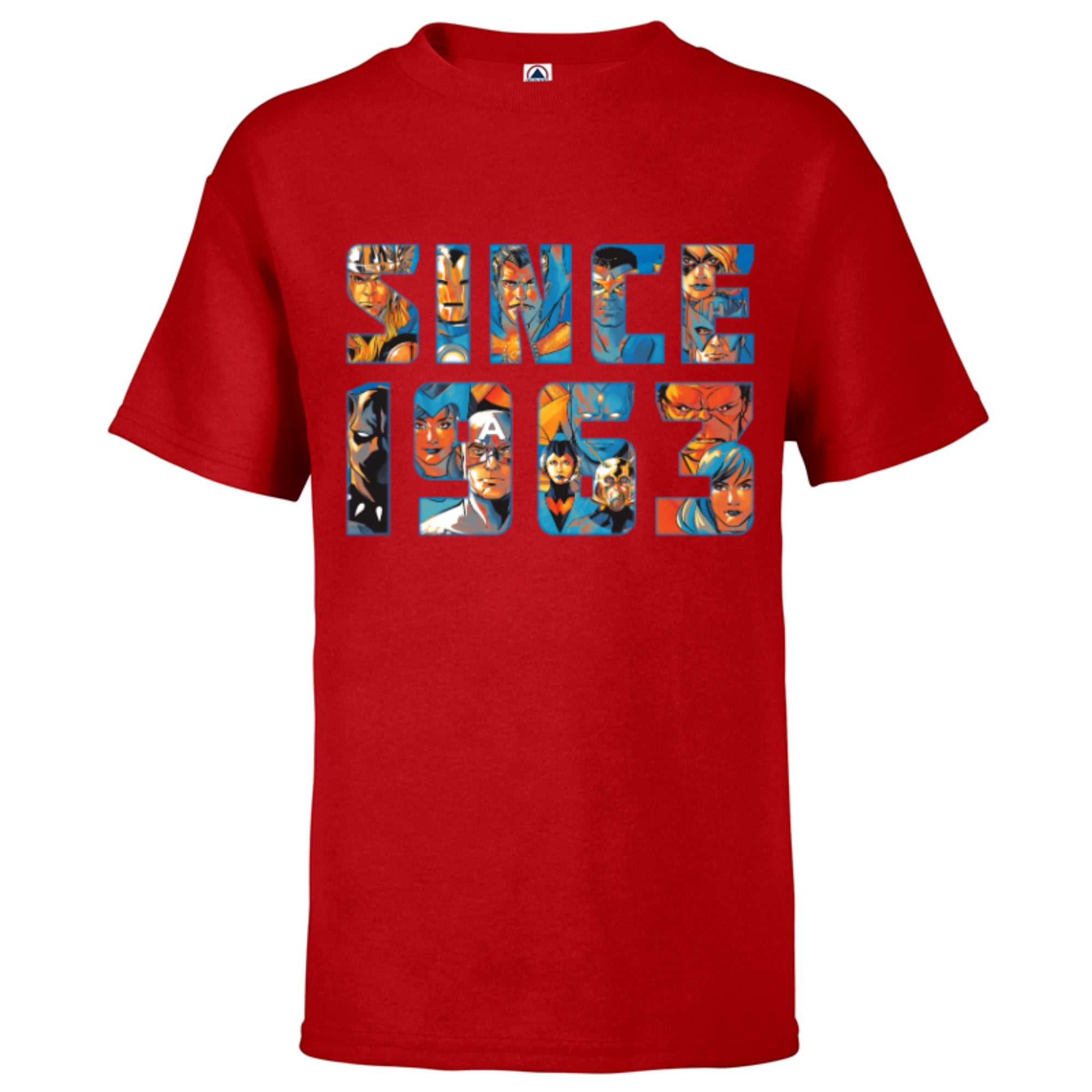 Marvel Avengers 60th Anniversary Since 1963 Retro Classic- Short Sleeve ...