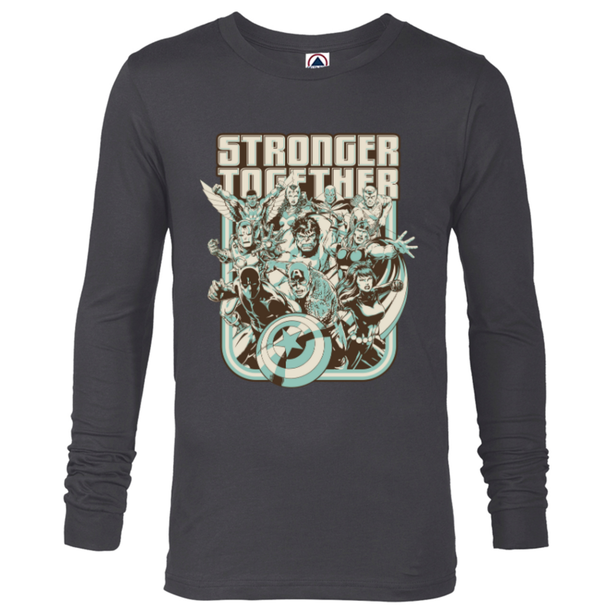 Marvel Avengers 60th Anniversary Stronger Together Retro- Long Sleeve T ...