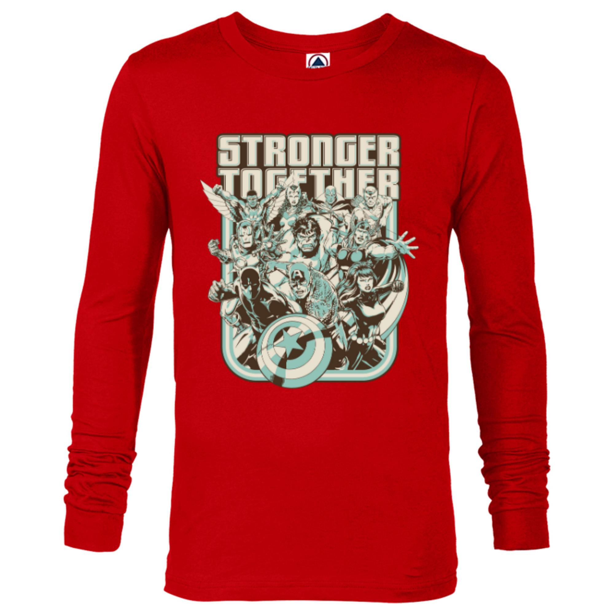 Marvel Avengers 60th Anniversary Stronger Together Retro- Long Sleeve T ...