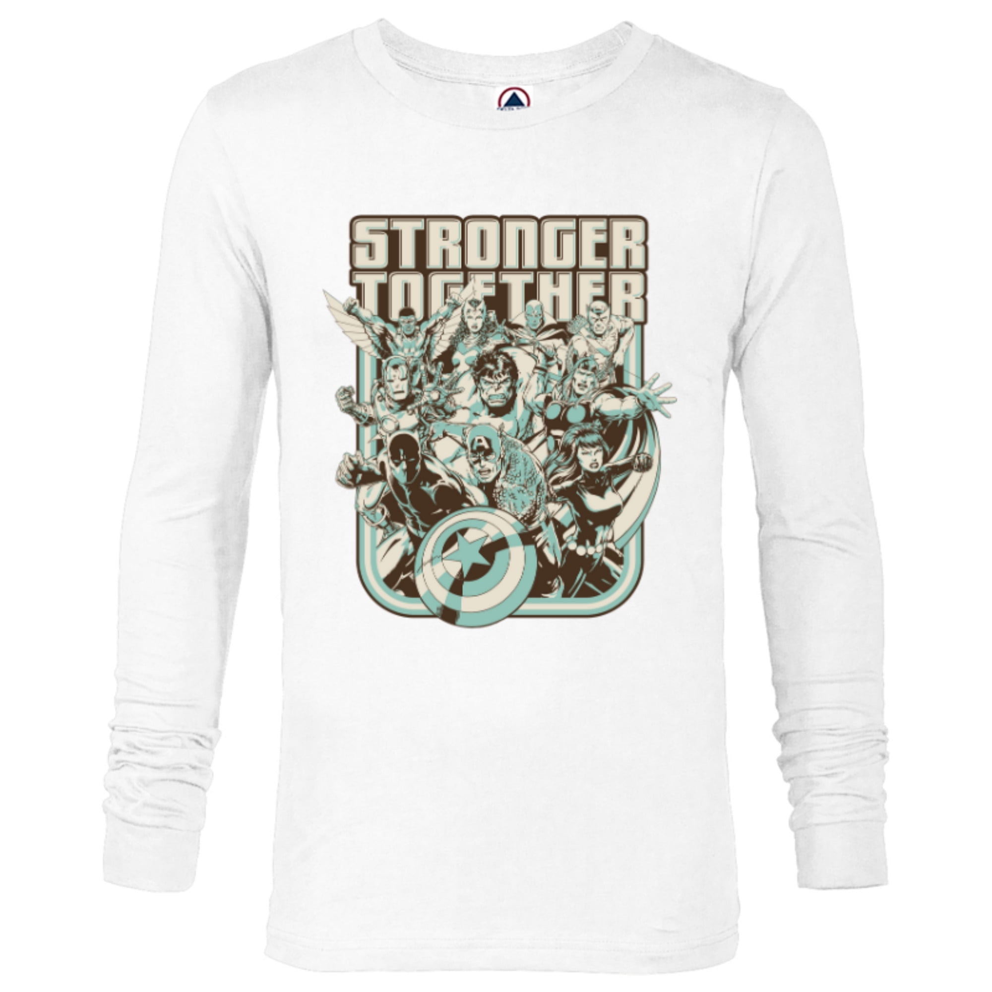 Marvel Avengers 60th Anniversary Stronger Together Retro- Long Sleeve T ...