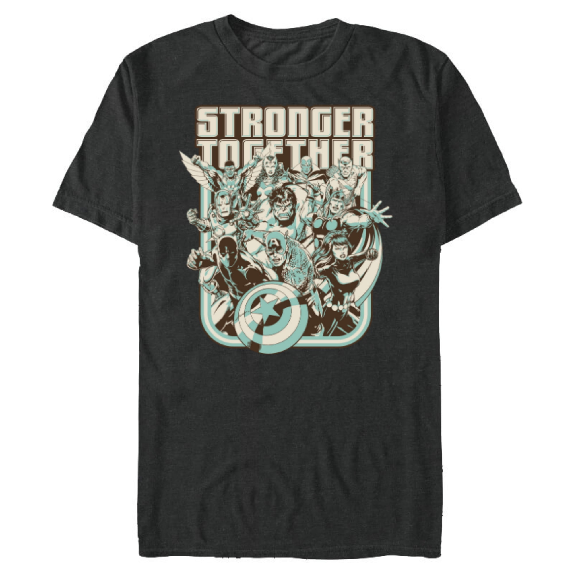Marvel Avengers 60th Anniversary Stronger Together Retro- Short Sleeve ...