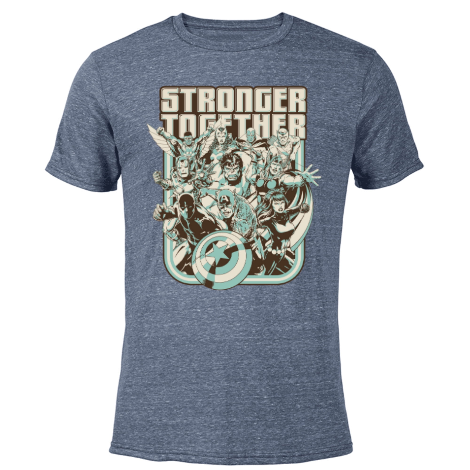 Marvel Avengers 60th Anniversary Stronger Together Retro- Short Sleeve ...