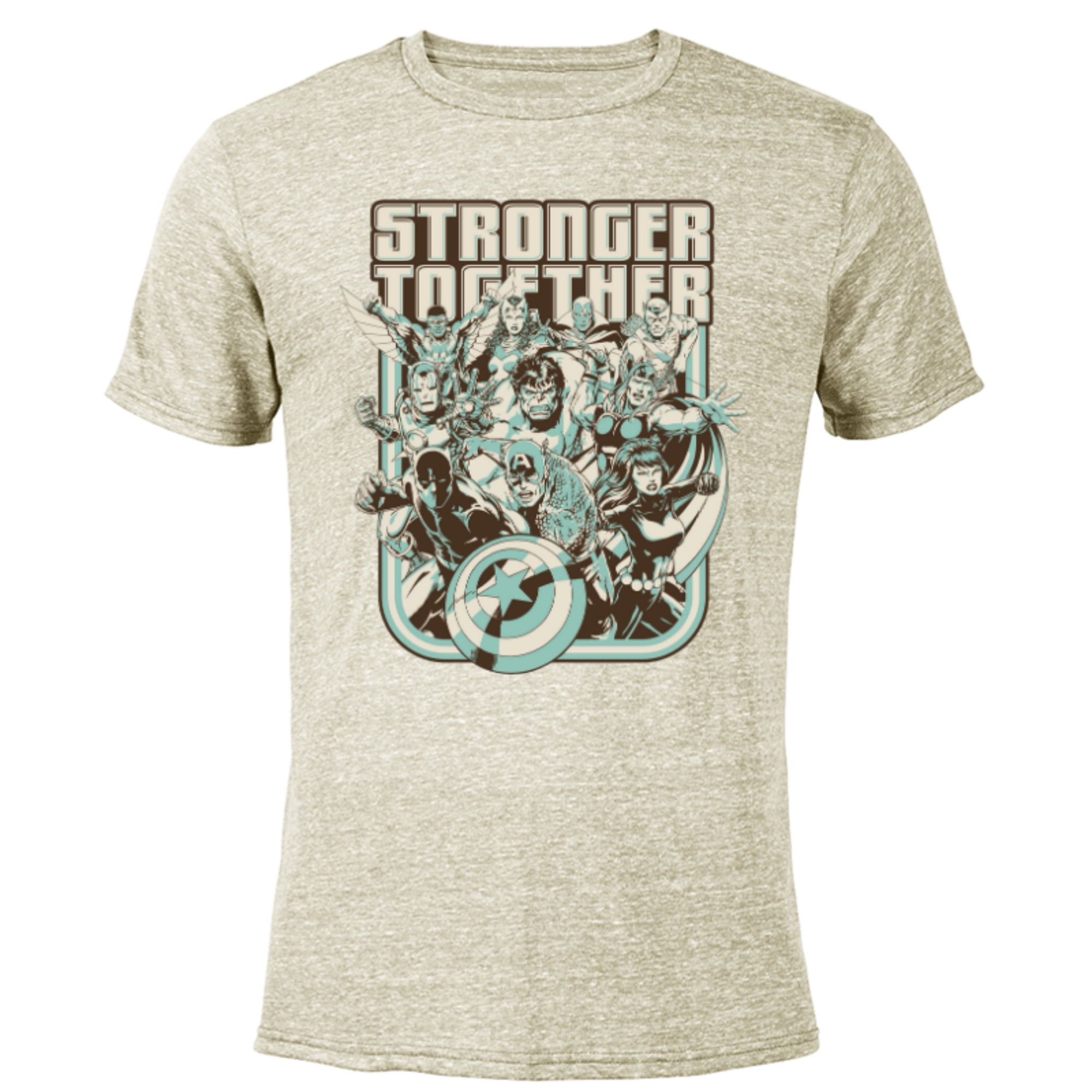 Marvel Avengers 60th Anniversary Stronger Together Retro- Short Sleeve ...