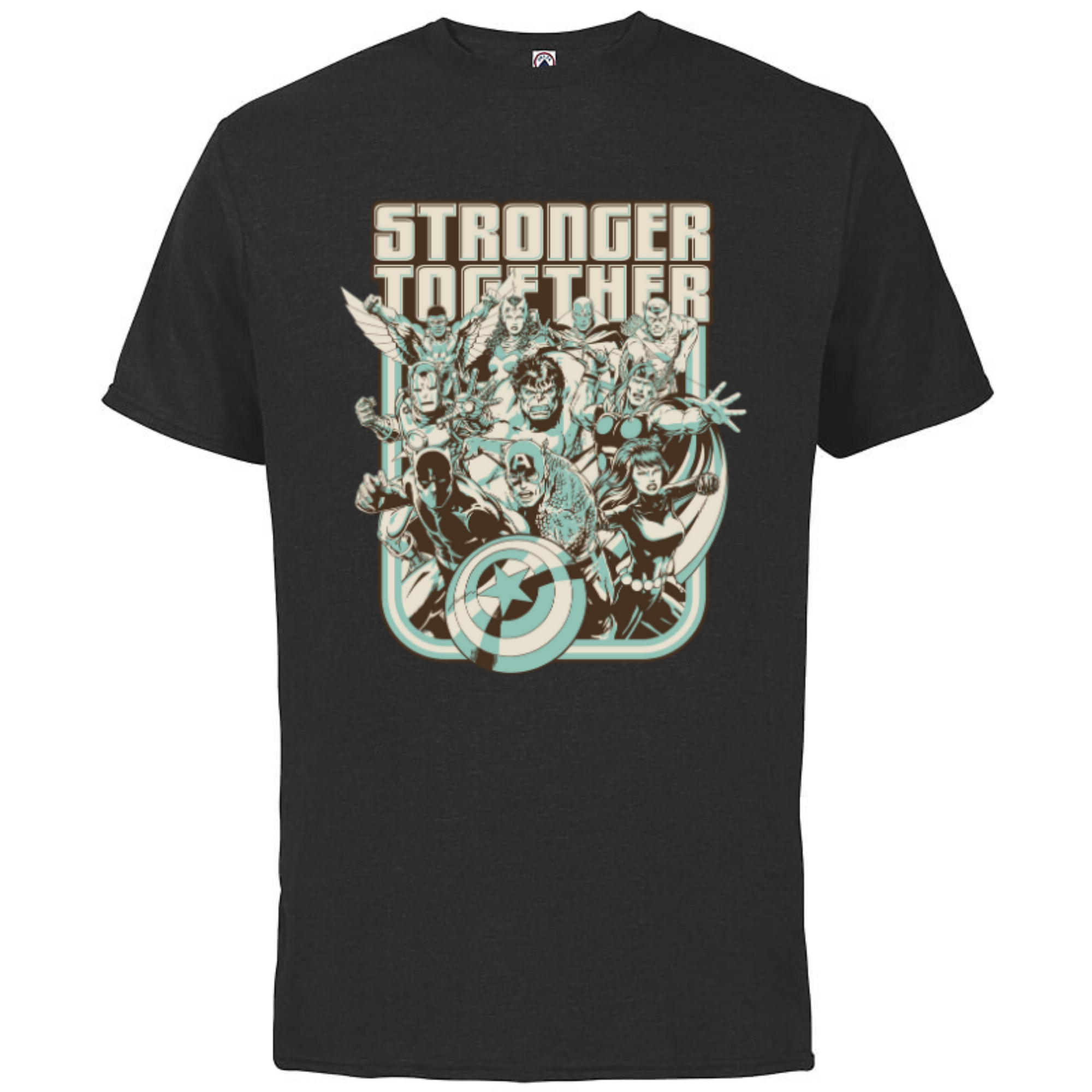 Marvel Avengers 60th Anniversary Stronger Together Retro- Short Sleeve ...