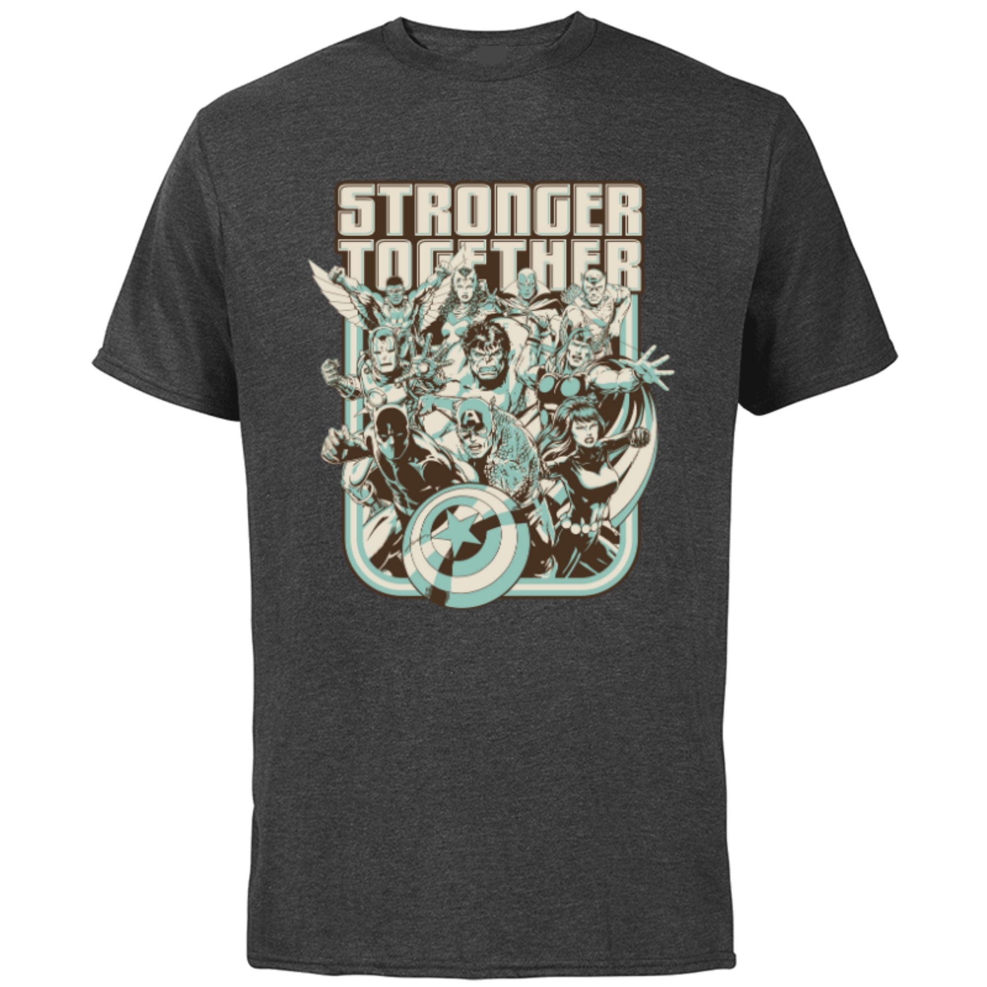 Marvel Avengers 60th Anniversary Stronger Together Retro- Short Sleeve ...