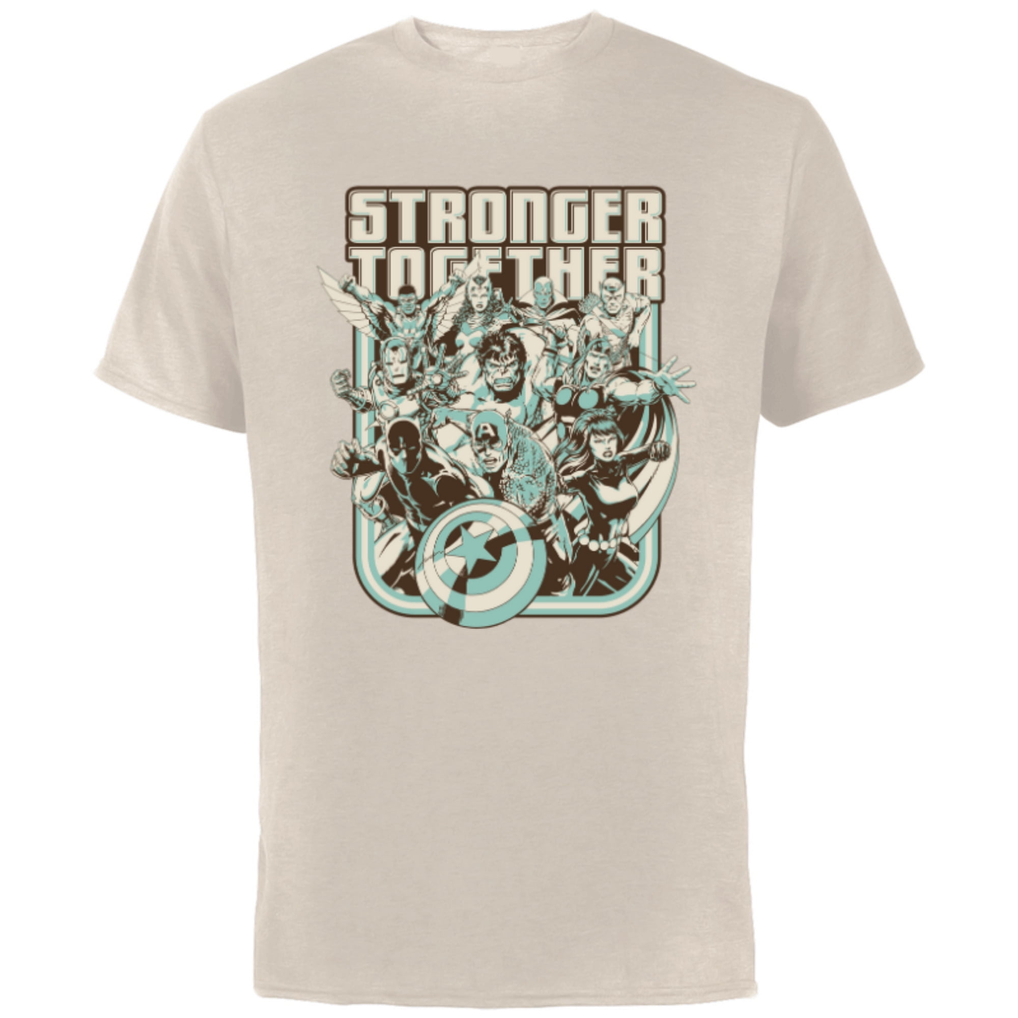 Marvel Avengers 60th Anniversary Stronger Together Retro- Short Sleeve ...